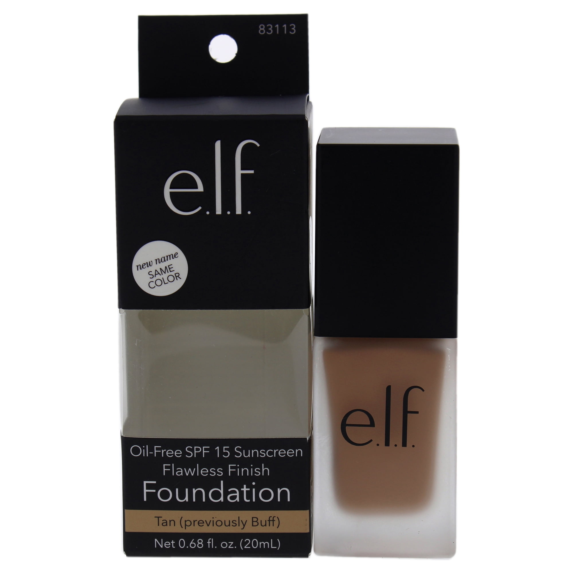 e.l.f. Flawless Satin Foundation, Tan, 0.68 fl oz, Vegan, Cruelty-Free ...