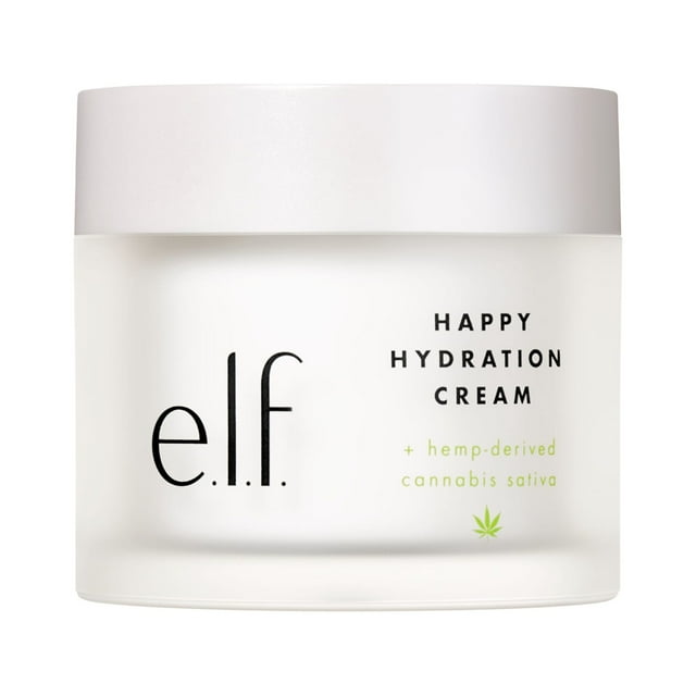 e.l.f. Happy Hydration Cream - Facial Moisturizer with Hemp-Derived ...