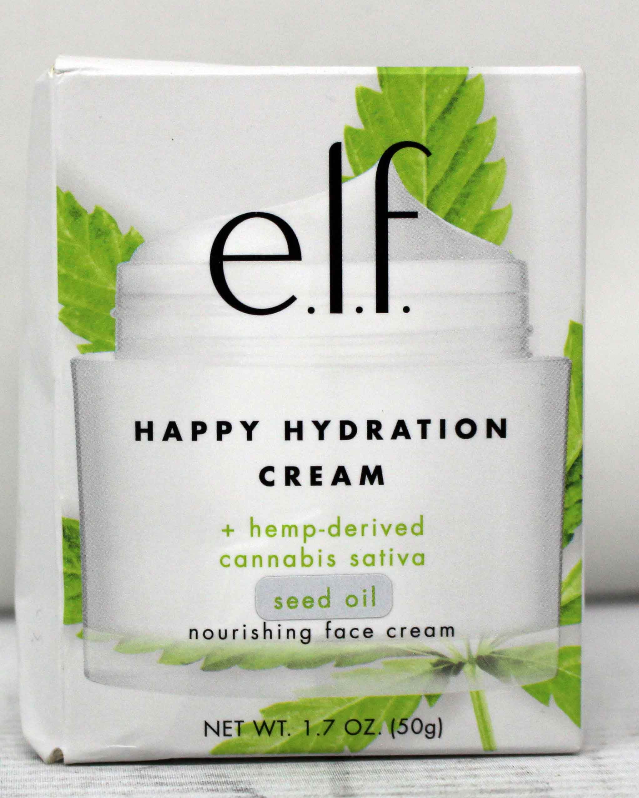 e.l.f. Happy Hydration Cream - Facial Moisturizer with Hemp-Derived ...