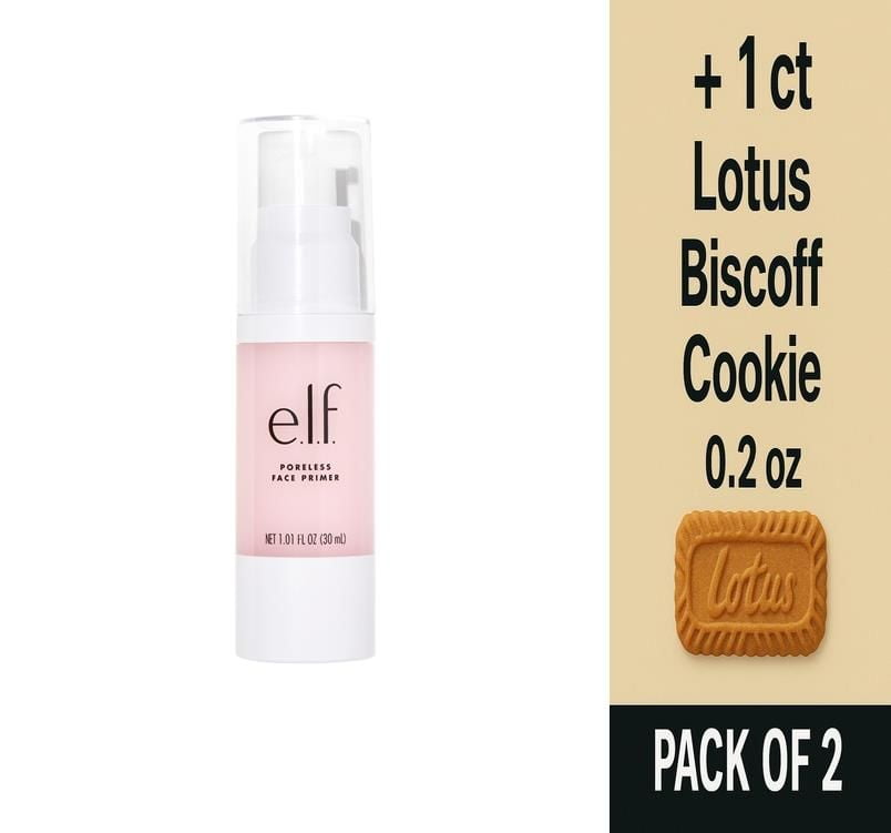 e.l.f. Poreless Face Primer Large 1.01 fl oz - Pack of 2 & Lotus ...