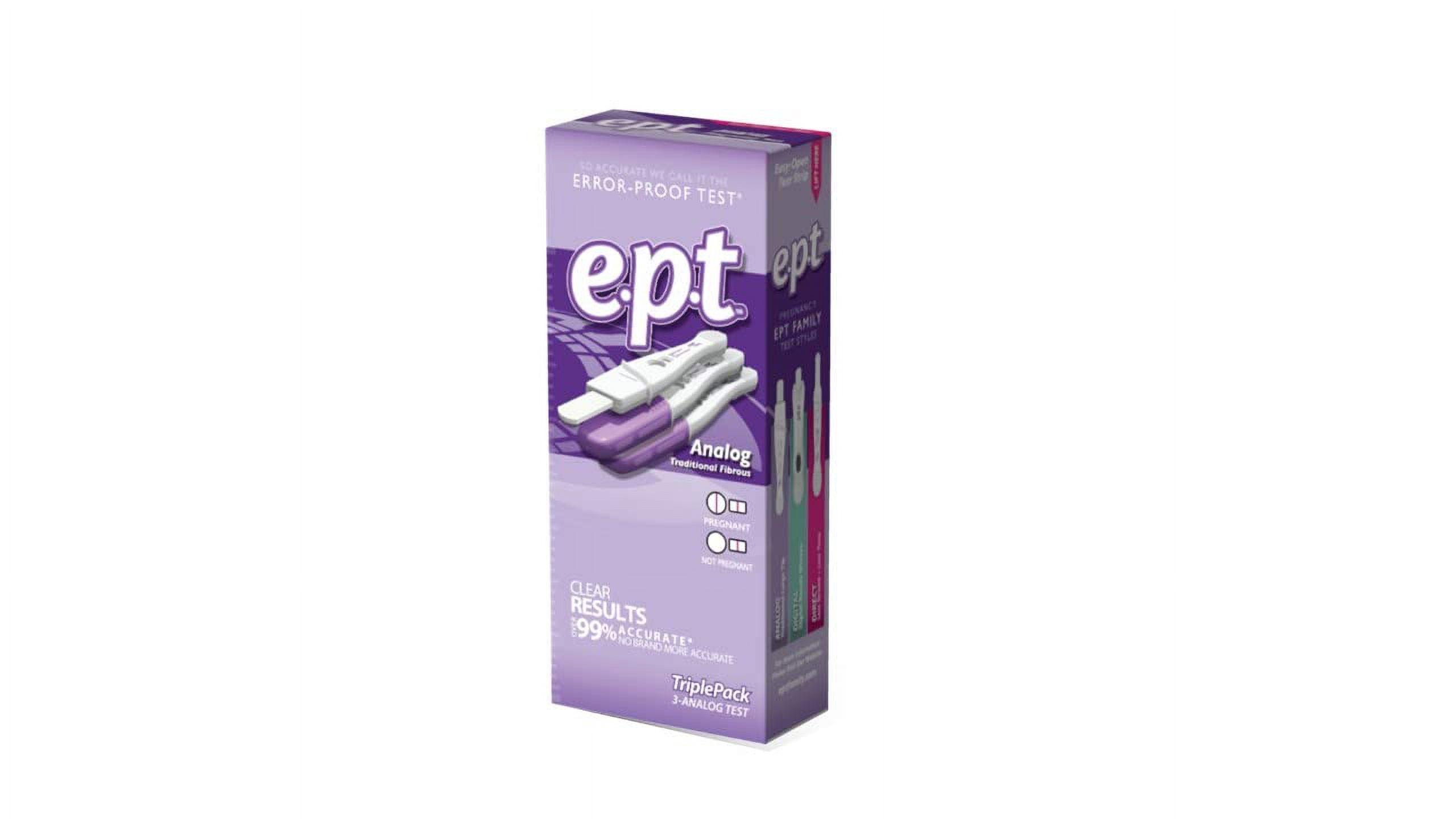 e.p.t. Analog Early Pregnancy Test-3 Each HSA/FSA Eligible - Walmart.com
