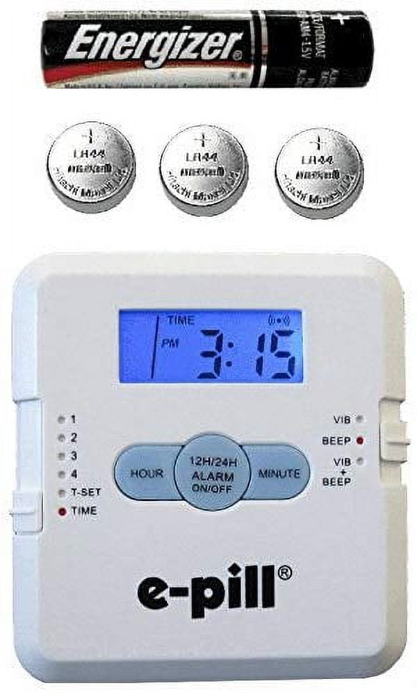 e-pill 4 Alarm Pocket with Attached Pillbox - Vibrates and/or Beeps ...