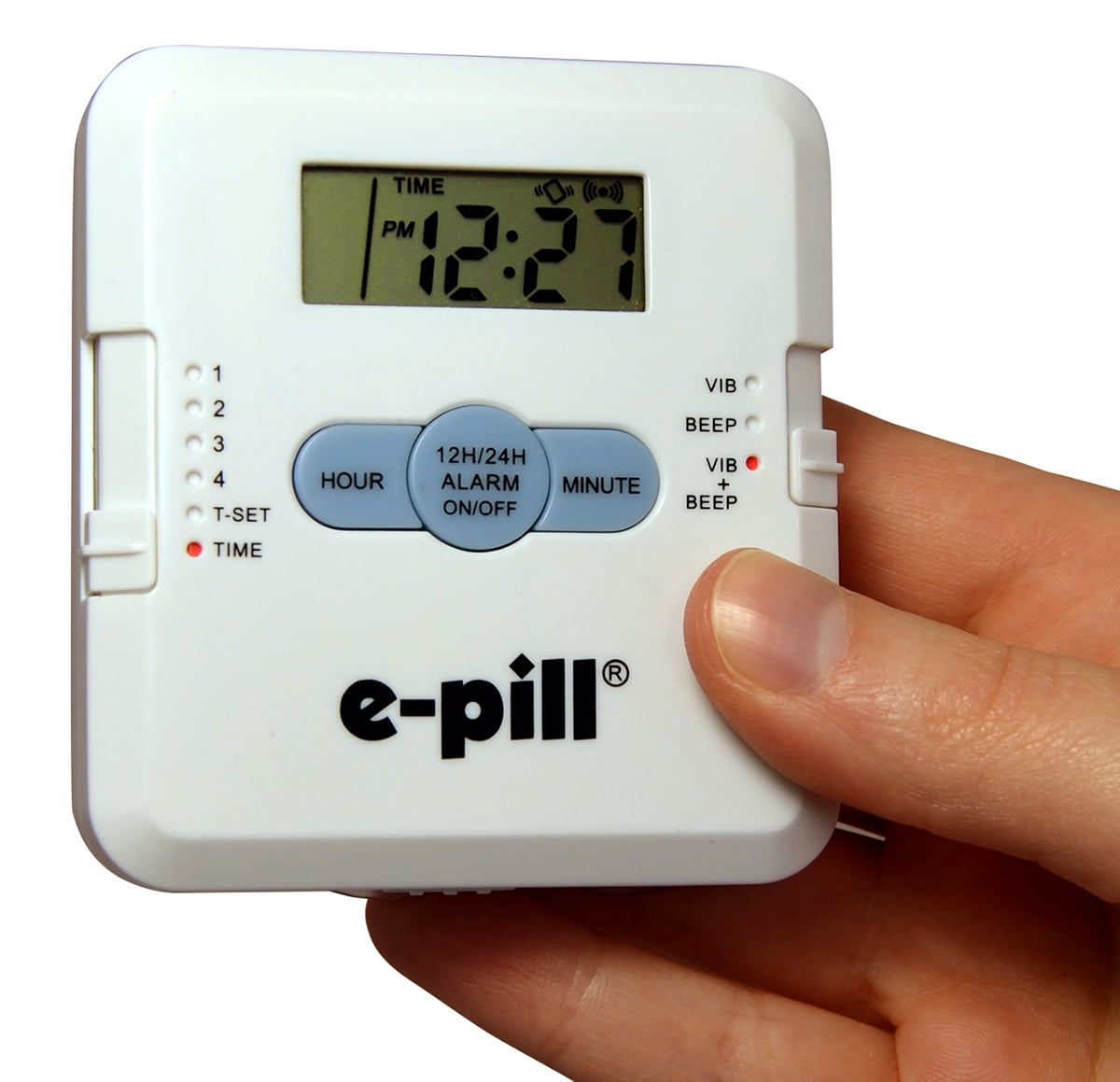 e-pill 4 Alarm Pocket with Attached Pillbox - Vibrates and/or Beeps HSA ...