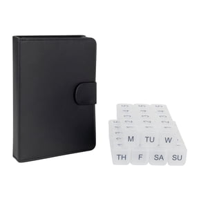 Pill Thing 7-Day Weekly Pill Box Organizer Case, Secure Small Travel ...