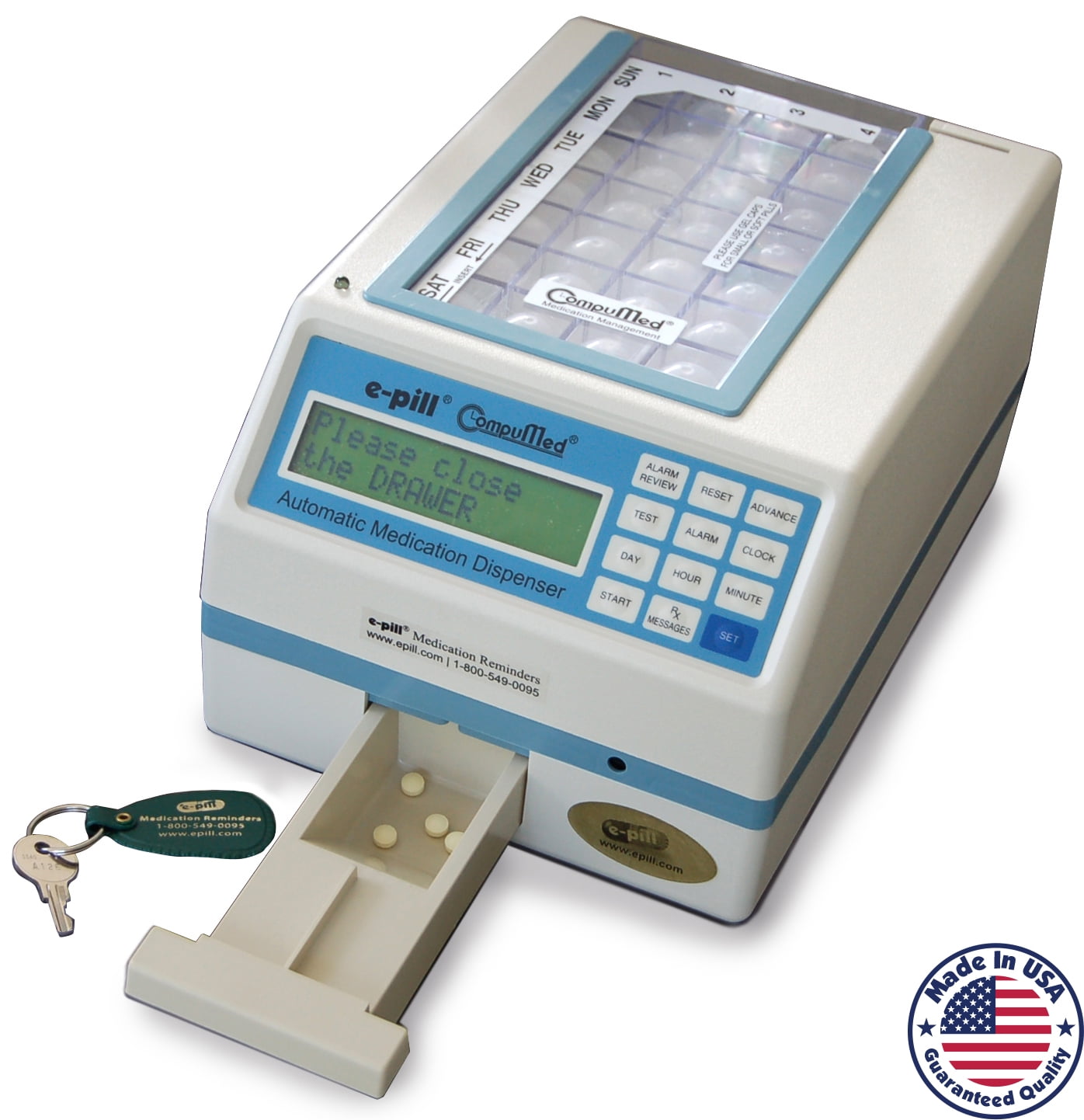 e-pill CompuMed - Tamper Resistant Automatic Pill Dispenser - Walmart.com