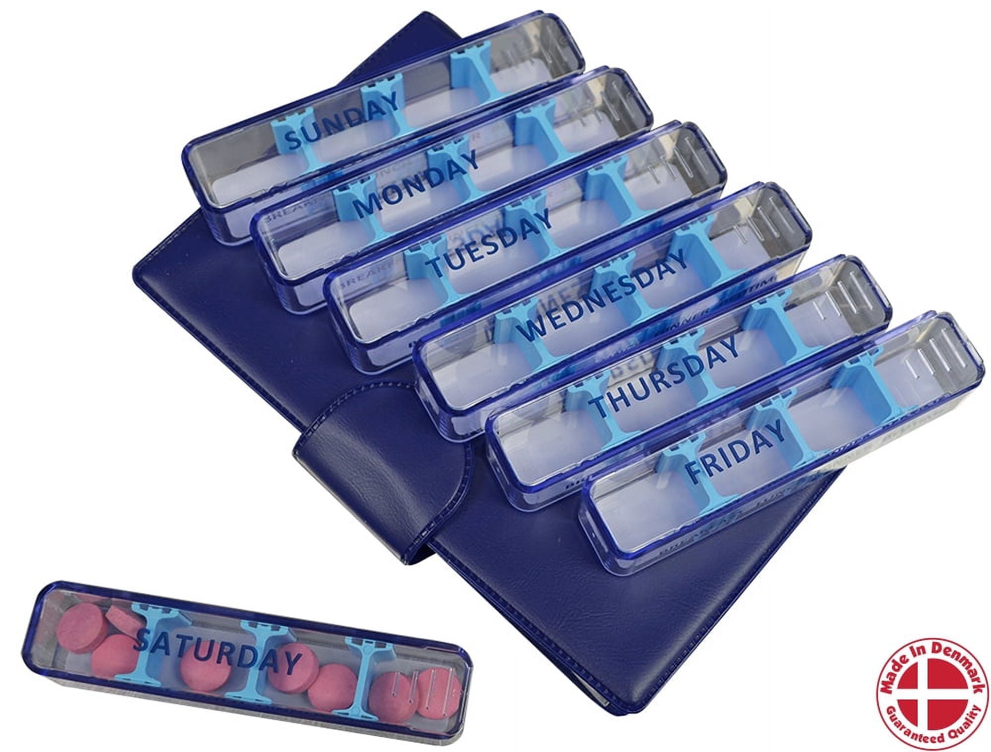 e-pill Small Adjustable 7 Days Pill Organizer with Insets for ...
