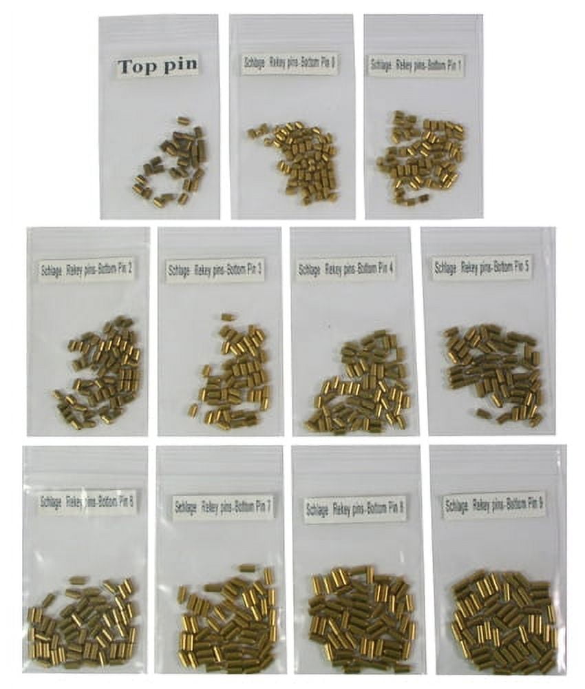 eBuilderDirect Schlage Rekey Lock Replacement Sets, Steel Brass, 50 ...