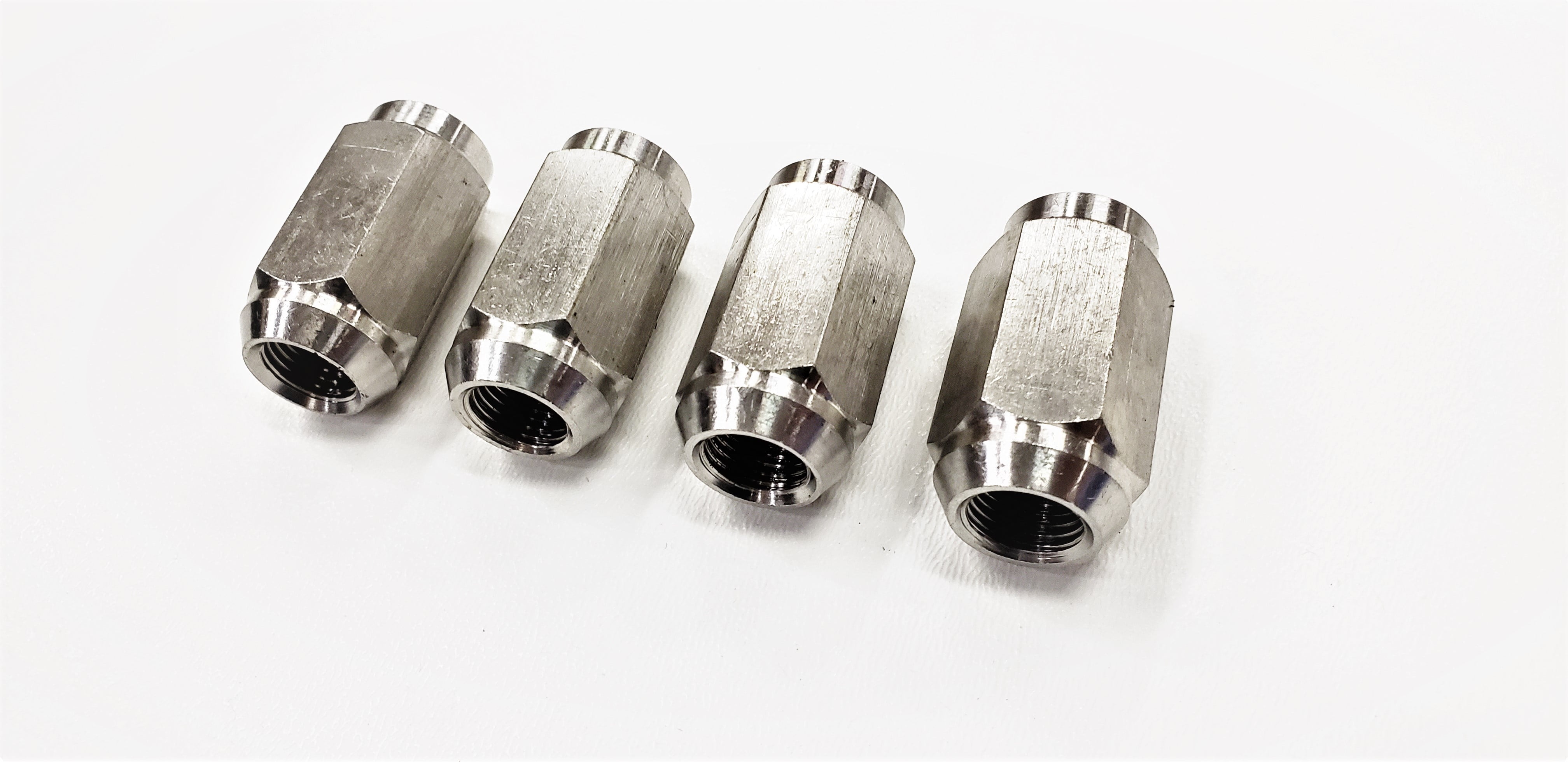 eCustomhitch Four (4) Pk Solid 304 Stainless 1/2-20 Trailer Lug Nuts ...