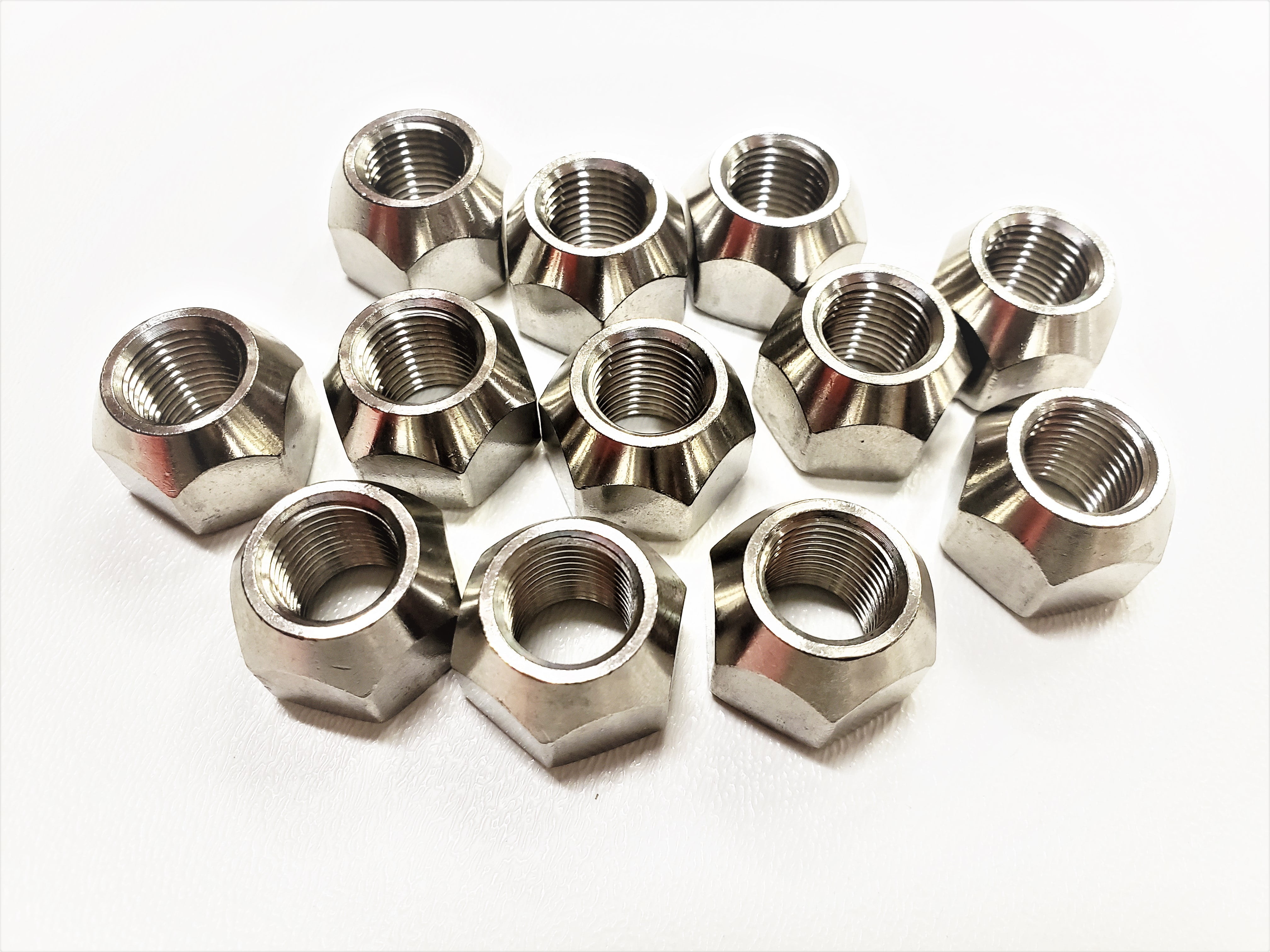 eCustomrim 12-Pack 1/2" Open 304 Stainless Steel Lug Nuts For Trailer ...