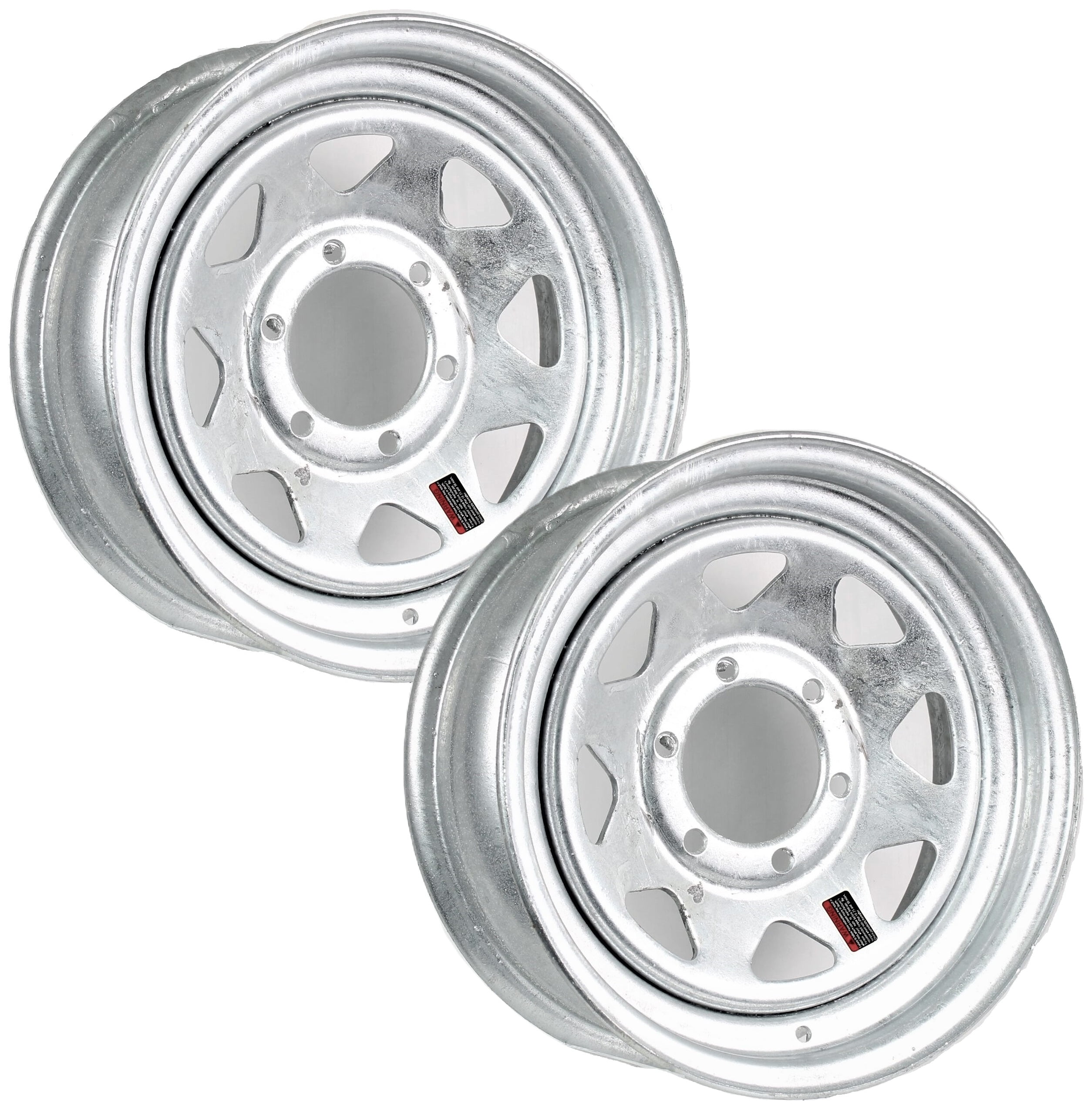 eCustomrim 2-Pack Boat Trailer Rims Wheels 15" 15X6 6 Lug Hole Bolt ...