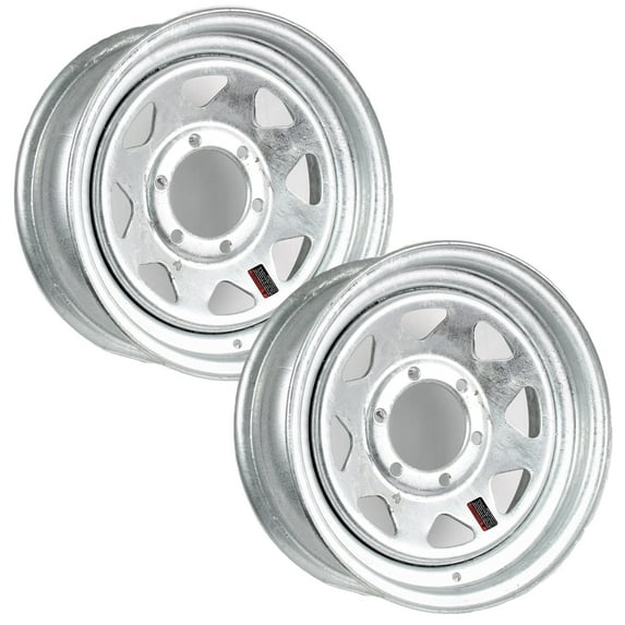 eCustomrim 2-Pack Boat Trailer Rims Wheels 15" 15X6 6 Lug Hole Bolt ...