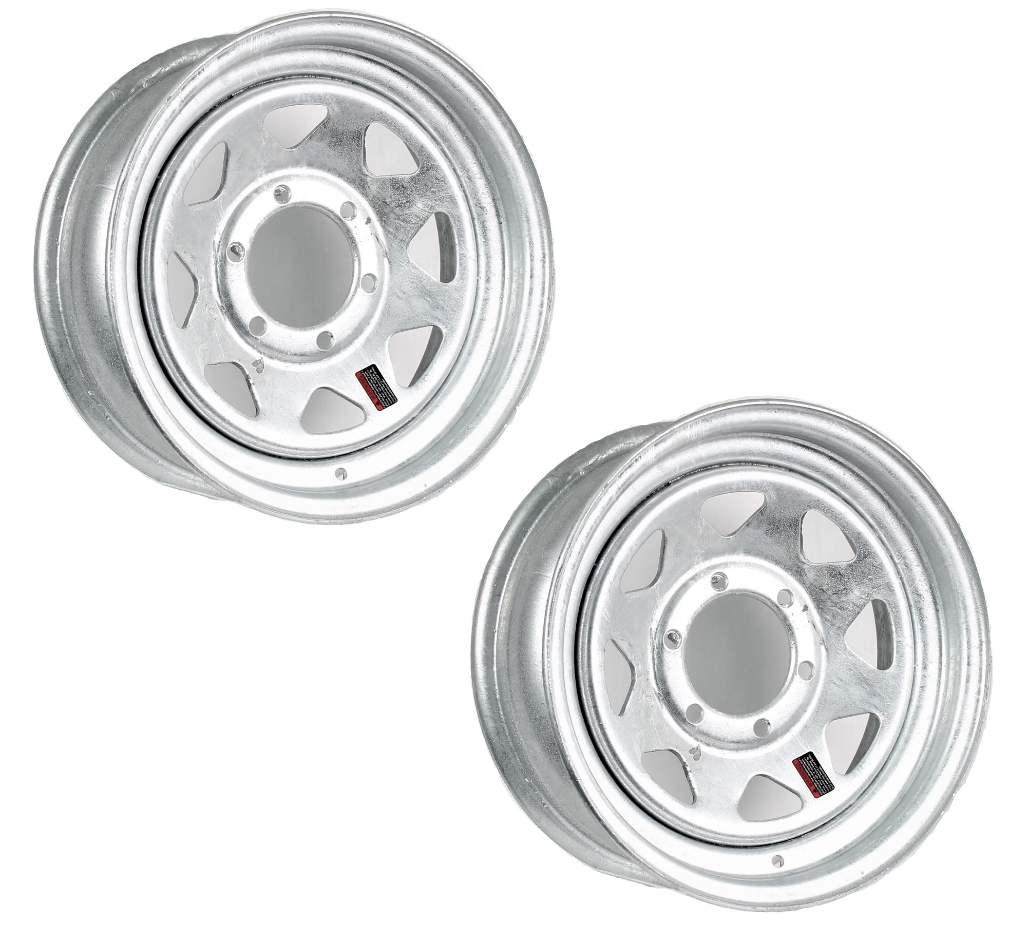 eCustomrim 2-Pack Boat Trailer Rims Wheels 15 in. 15x6 6 Lug Hole Bolt ...
