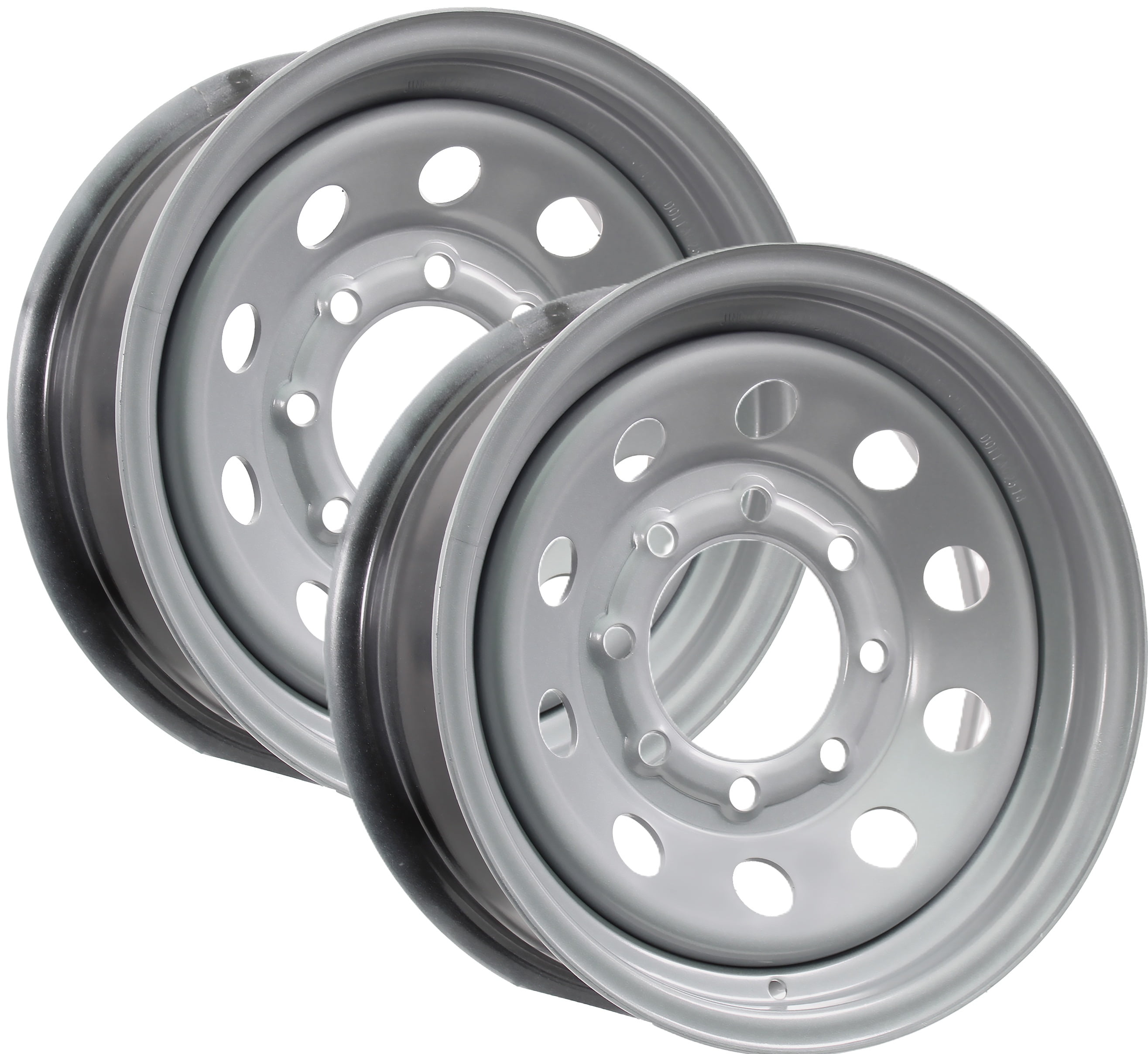 Two-Pack Heavy Duty Steel Trailer Rims Wheels 16-inch 16X6 8-Hole ...