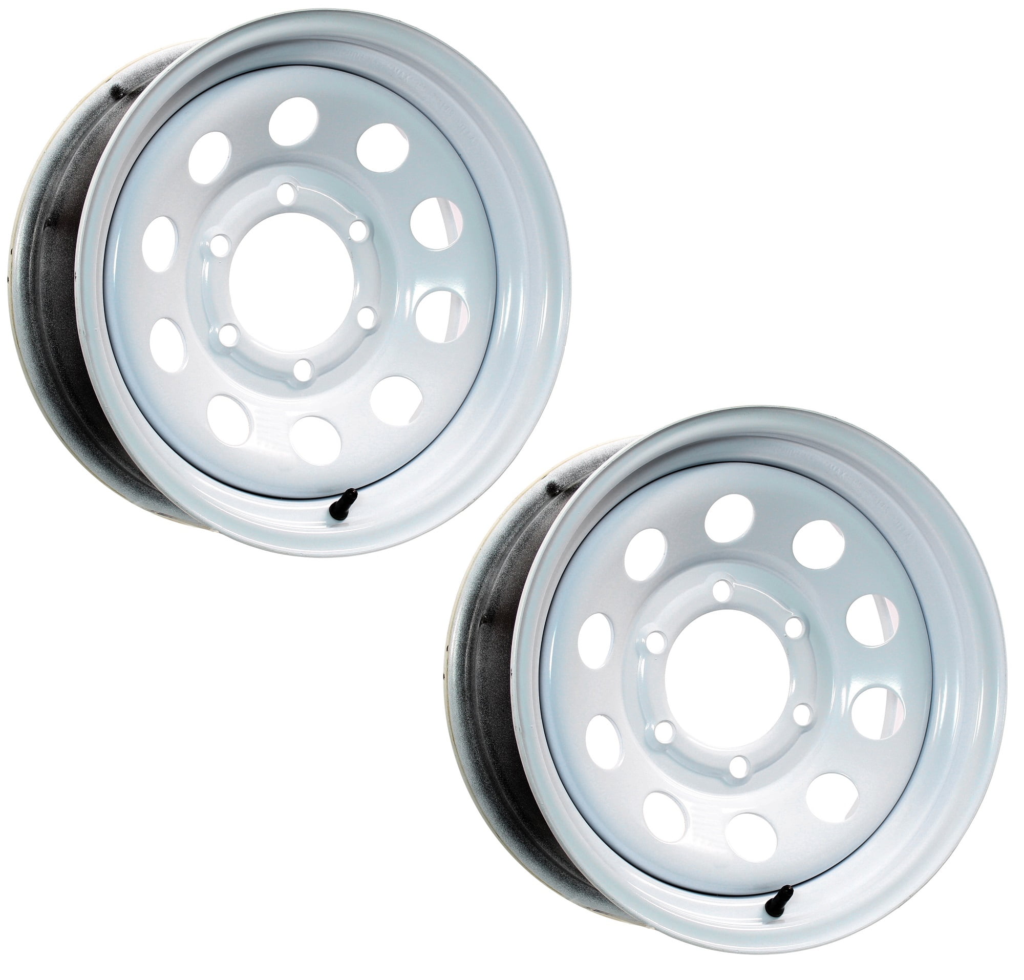 eCustomhitch 2-Pack Steel Trailer Rim Wheel 15X6, 6 Lug 5.5" Center, 4. ...