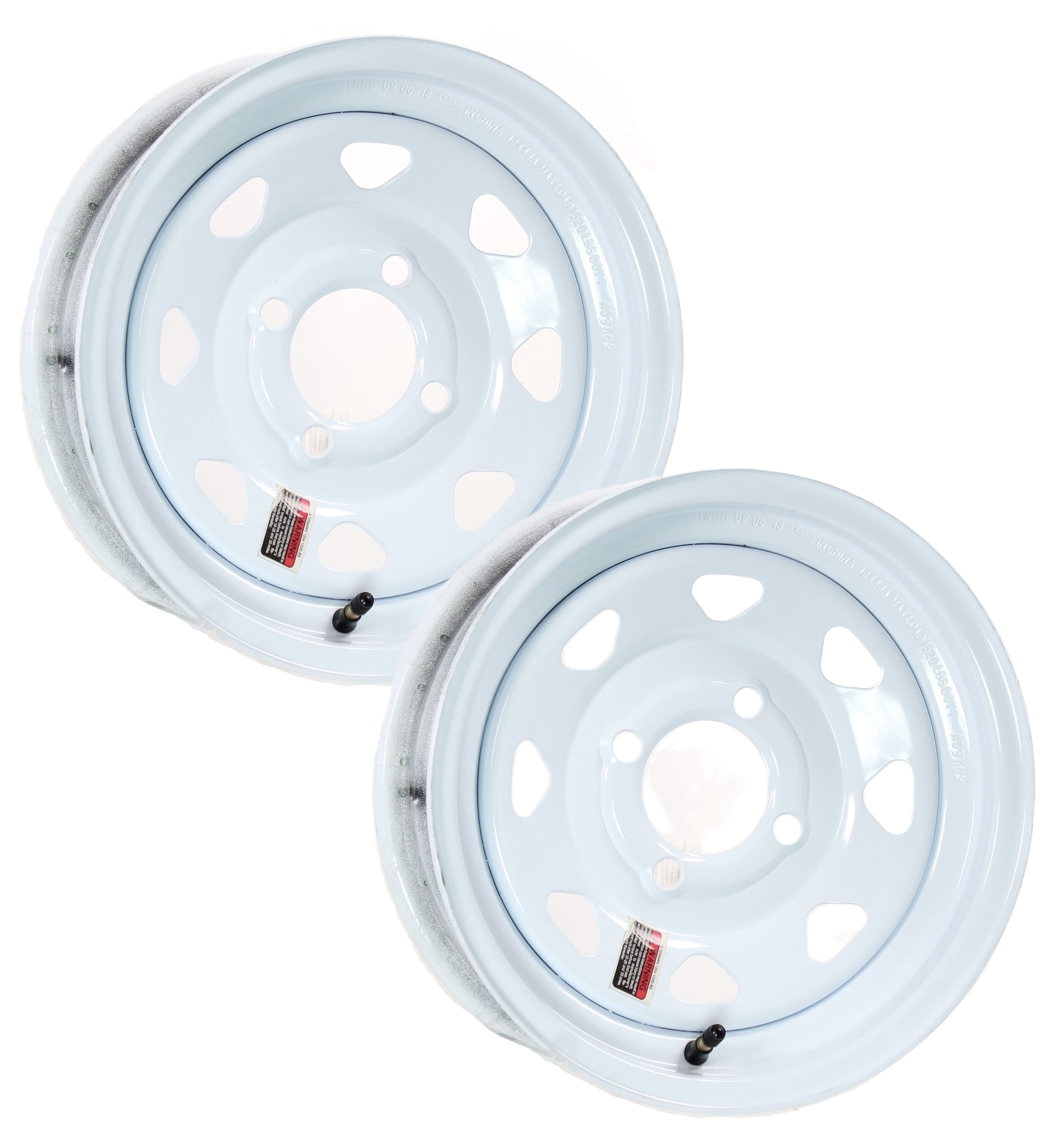 eCustomrim 2-Pack Trailer Rim 13 Inch 13X4.5 4 Lug On 4 Inch Center ...