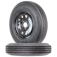 eCustomrim 2-Pk Trailer Tire Rim 5.30-12 12 in. Load C 5 Lug Black ...