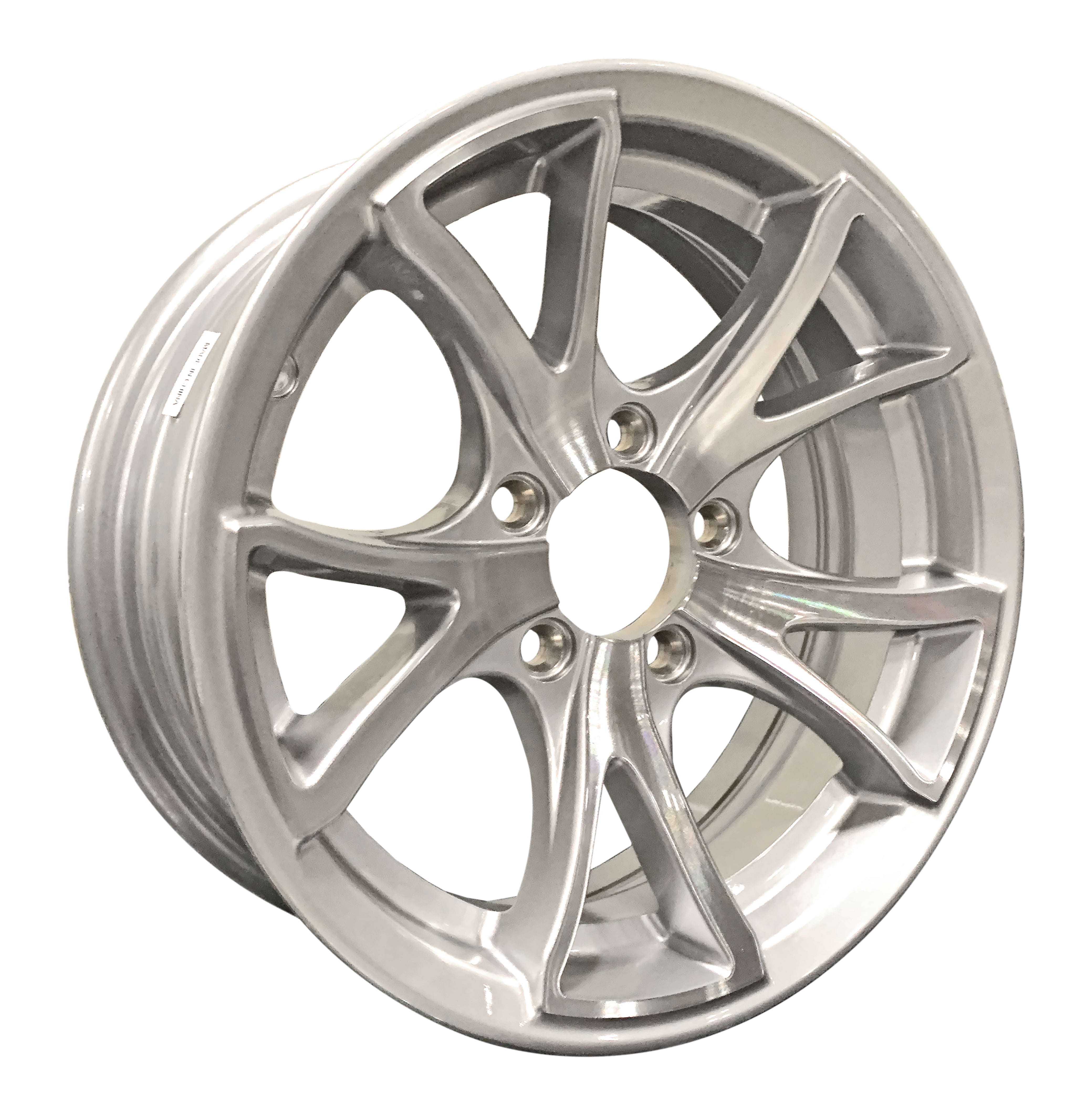 eCustomrim Aluminum Trailer Wheel 15X5 15 Inch Rim Silver Machined 5 ...