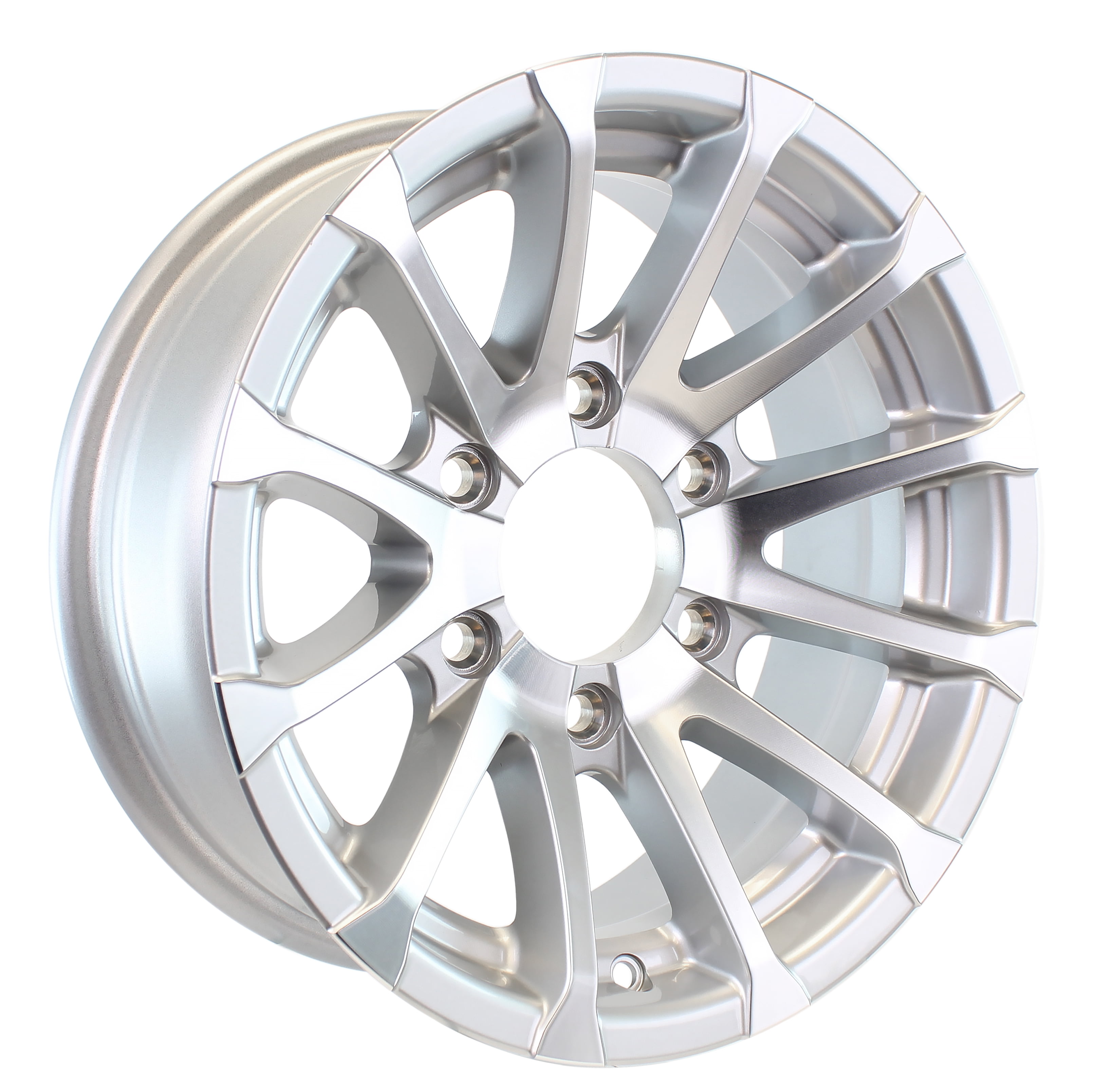 eCustomrim Aluminum Trailer Wheel 15X6 15" Avalanche Style 6 Lug On 5.5 ...