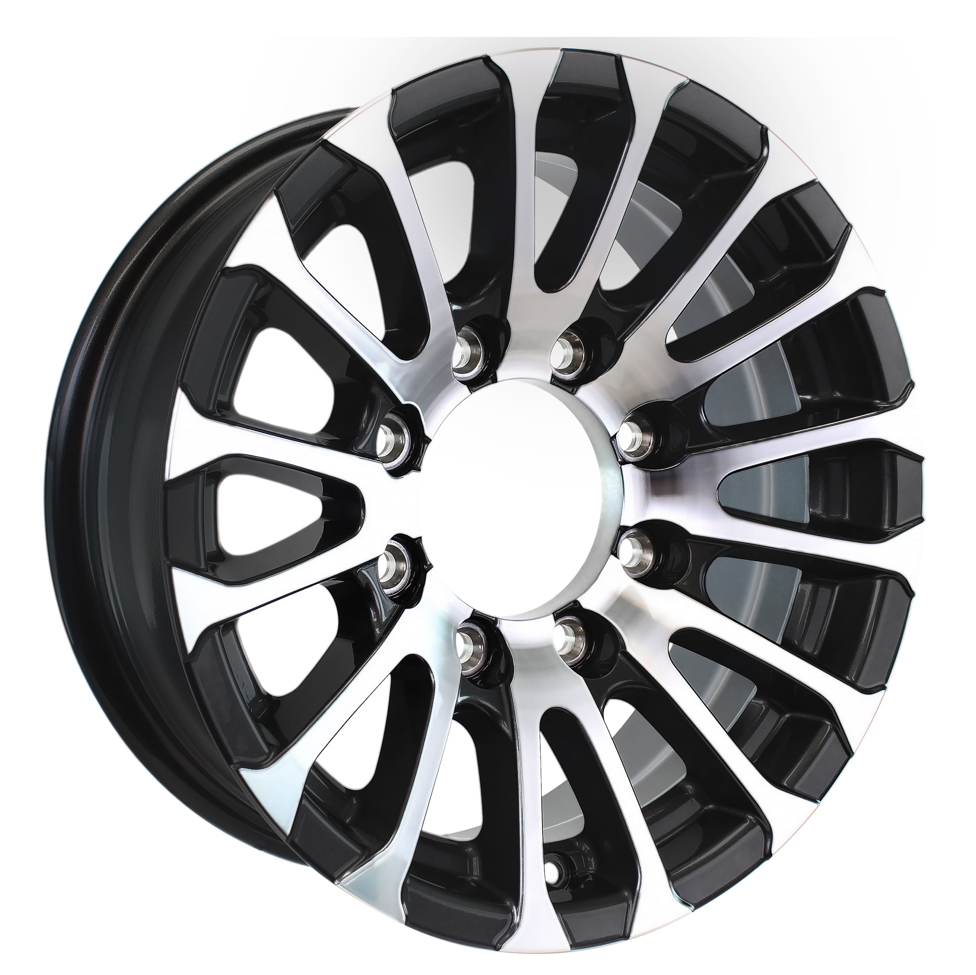 eCustomrim Aluminum Trailer Wheel 16X6 16" Avalanche Style 8 Lug On 6.5 ...