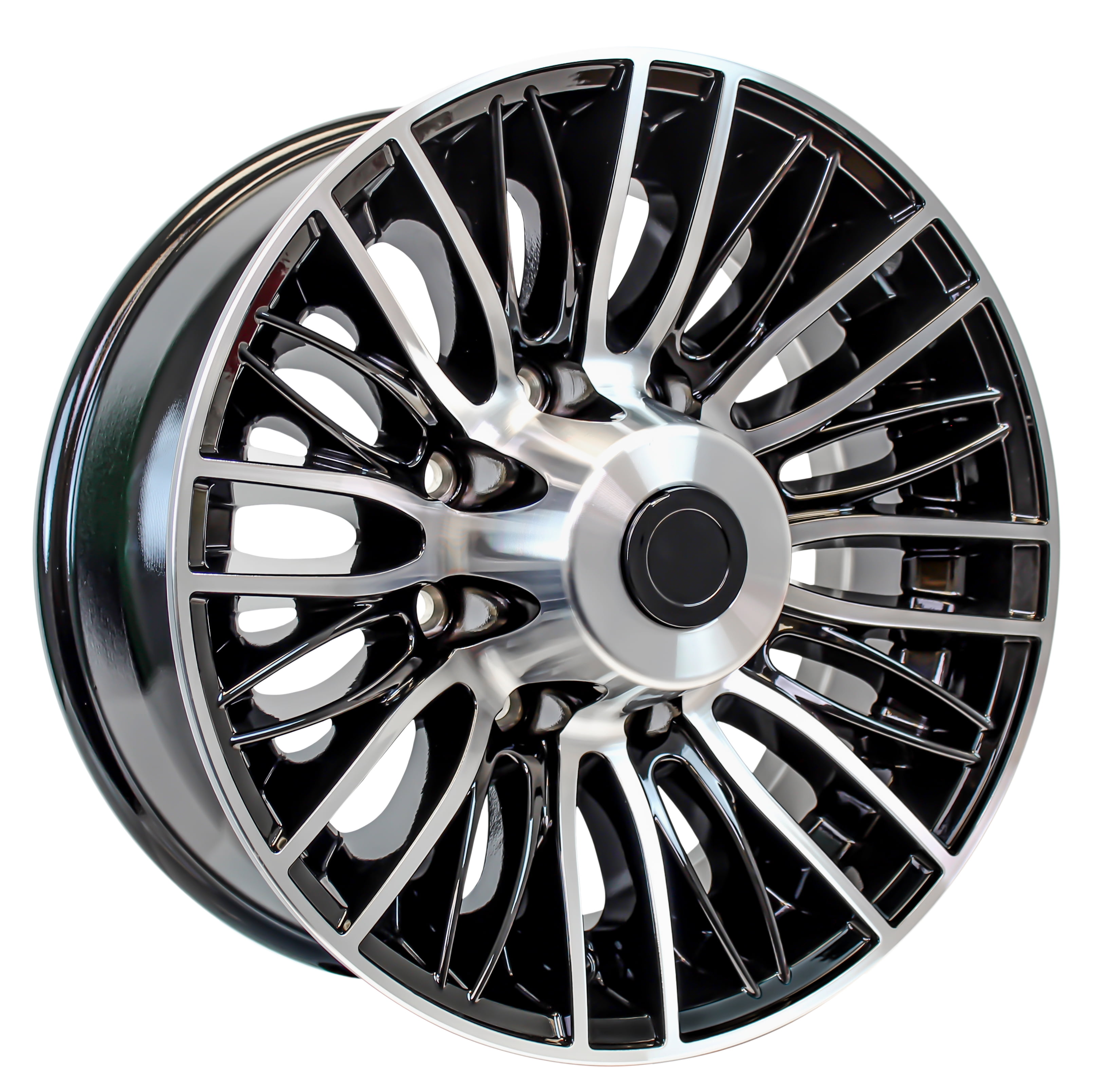 eCustomrim Aluminum Trailer Rim 16 Inch 16X6 8 Lug On 6.5 Inch Black ...
