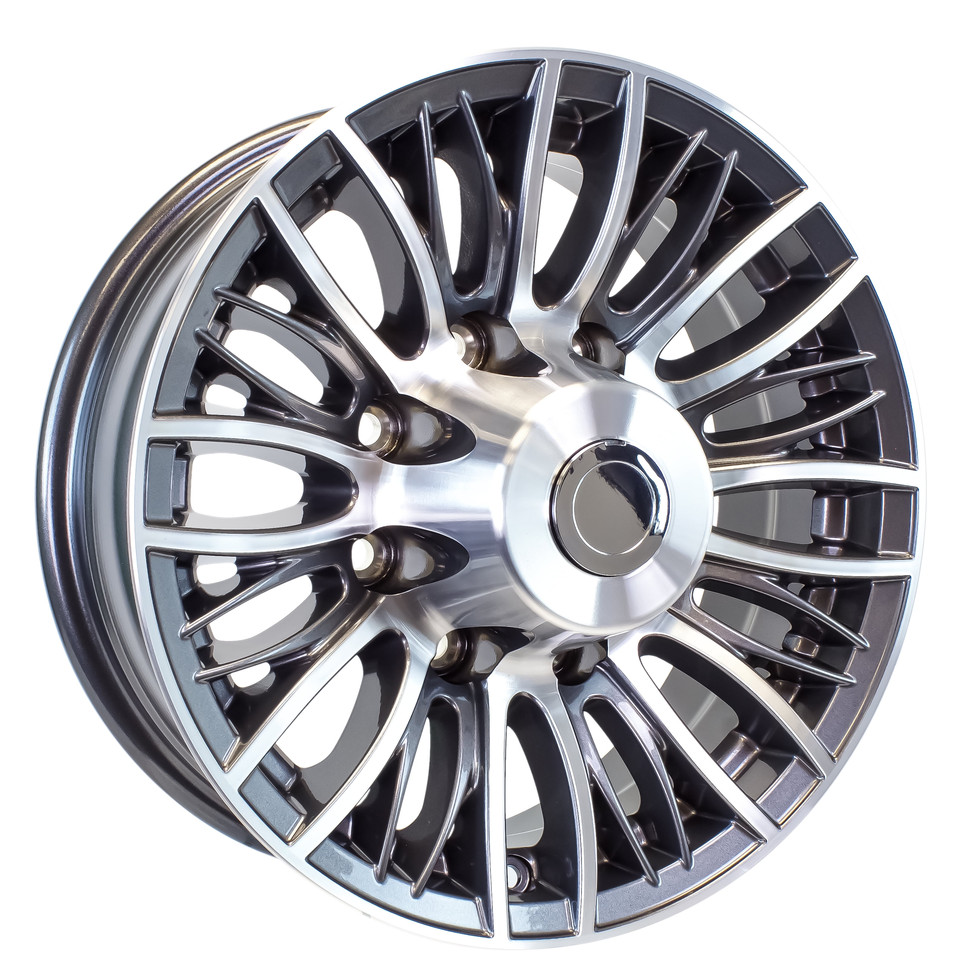 eCustomrim Aluminum Trailer Wheel 16X6 16" Evolution Style 8 Lug On 6.5 ...