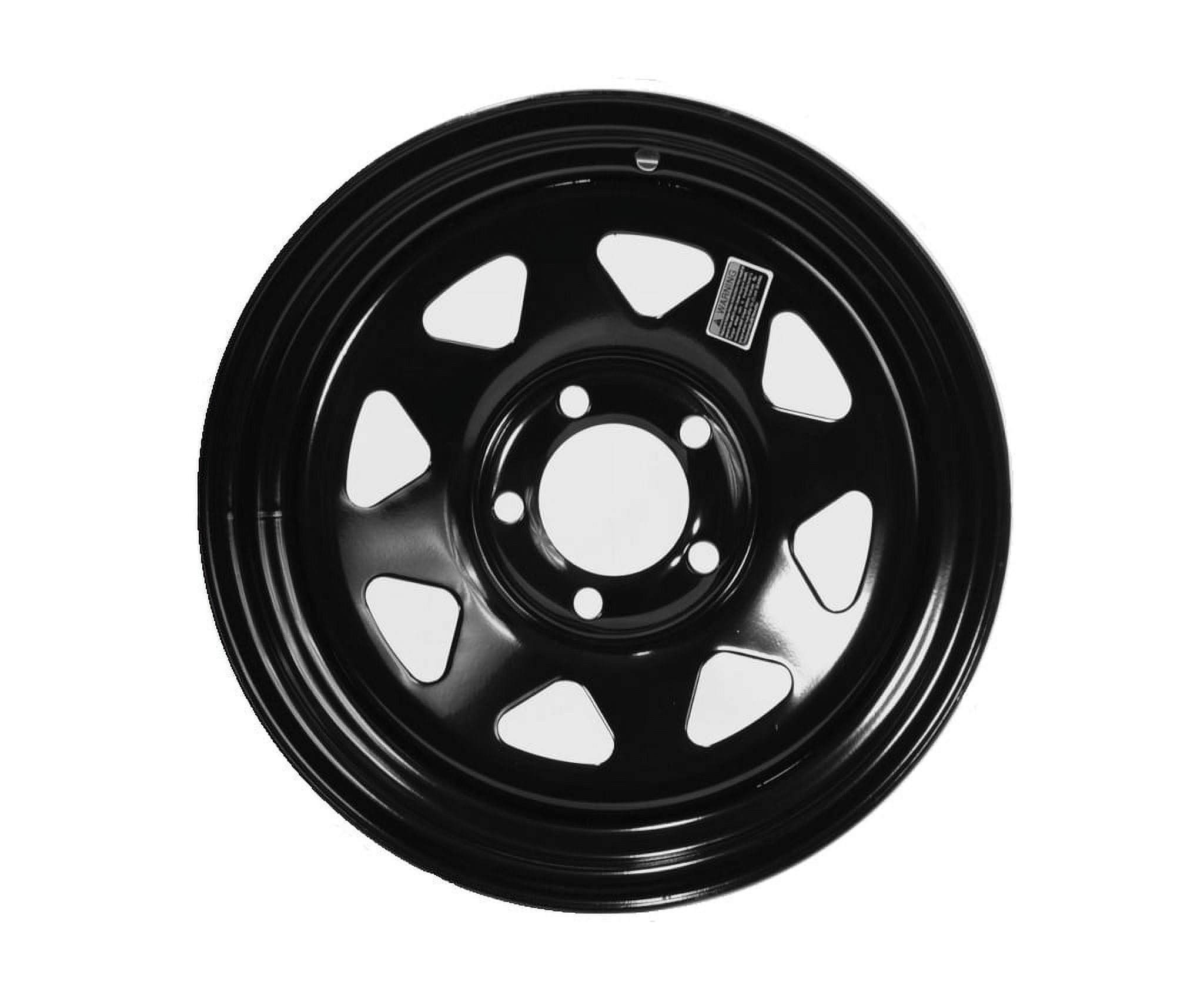 JG Utility Trailer Rim Wheel 14X5.5, Black Spoke, 2200 Lb, 3.19 Center ...