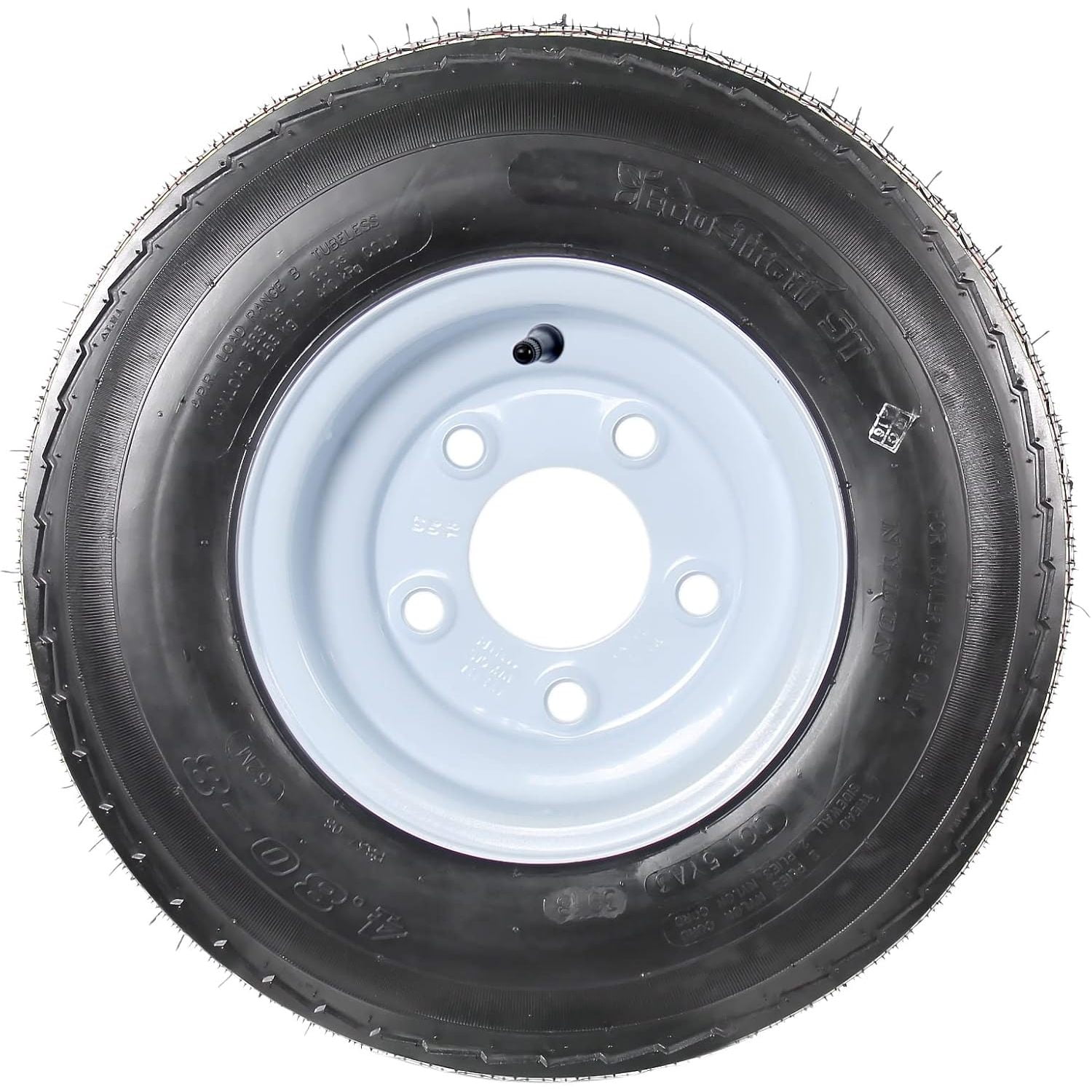 eCustomrim Trailer Tire On Rim 4.80-8 480-8 4.80 X 8 8 in. Load Range B ...