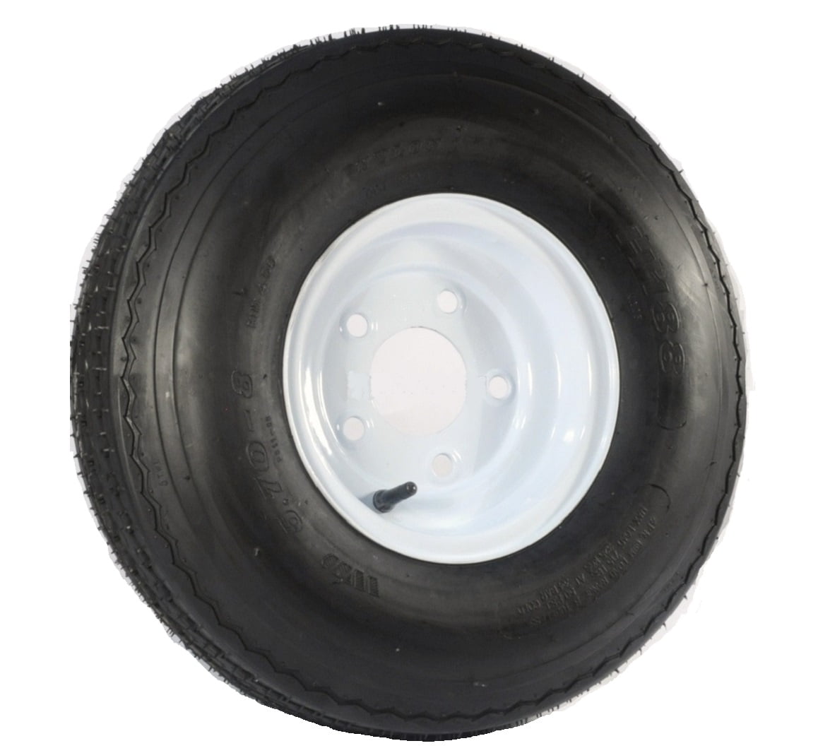 eCustom Hitch Pre-Mounted Trailer Tire & Wheel: 570-8 Load C 5 Lug 8 in ...