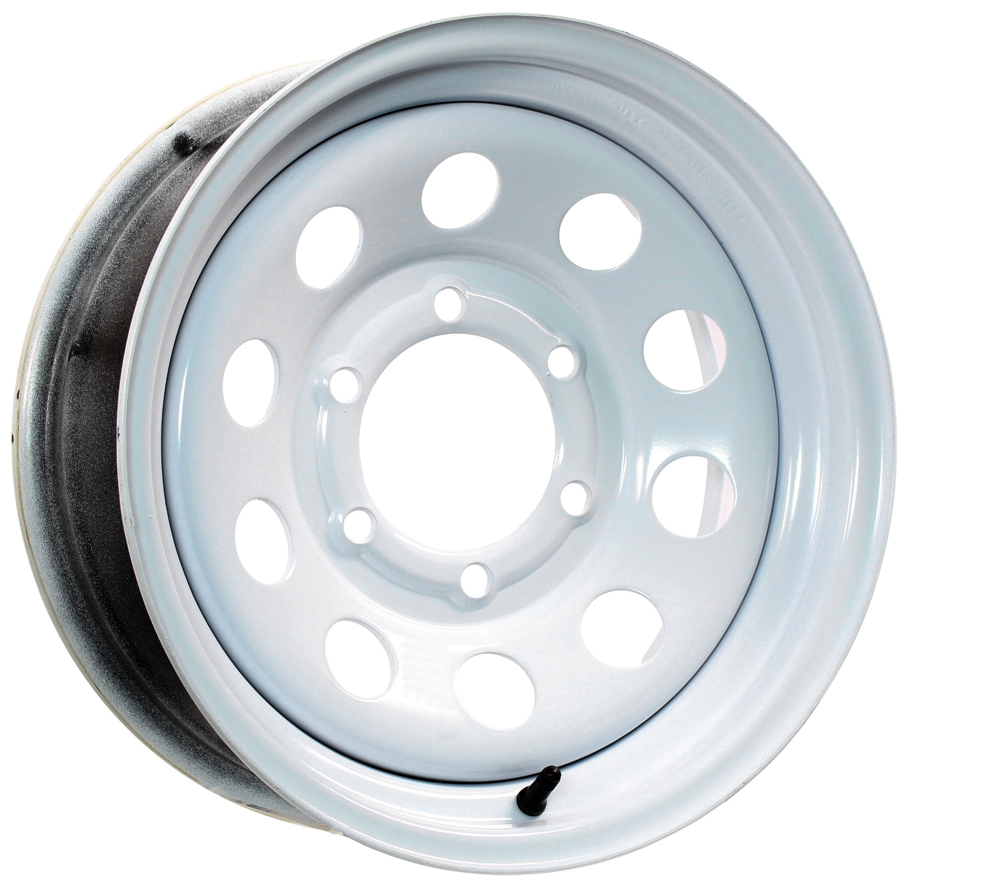 eCustomrim Trailer Rim 15 Inch 15X6 6 Lug On 5.5 Inch Center White ...