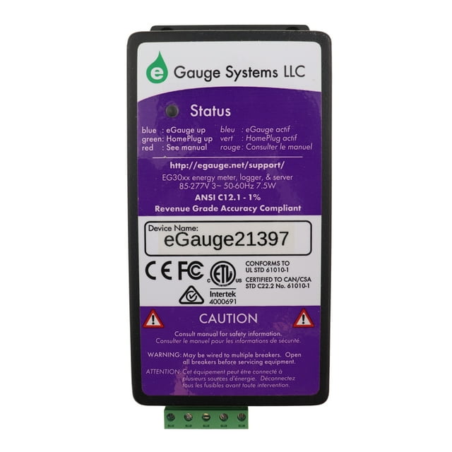 eGauge Systems EG3010 Renewable Engery Data Logger/Meter Module ...