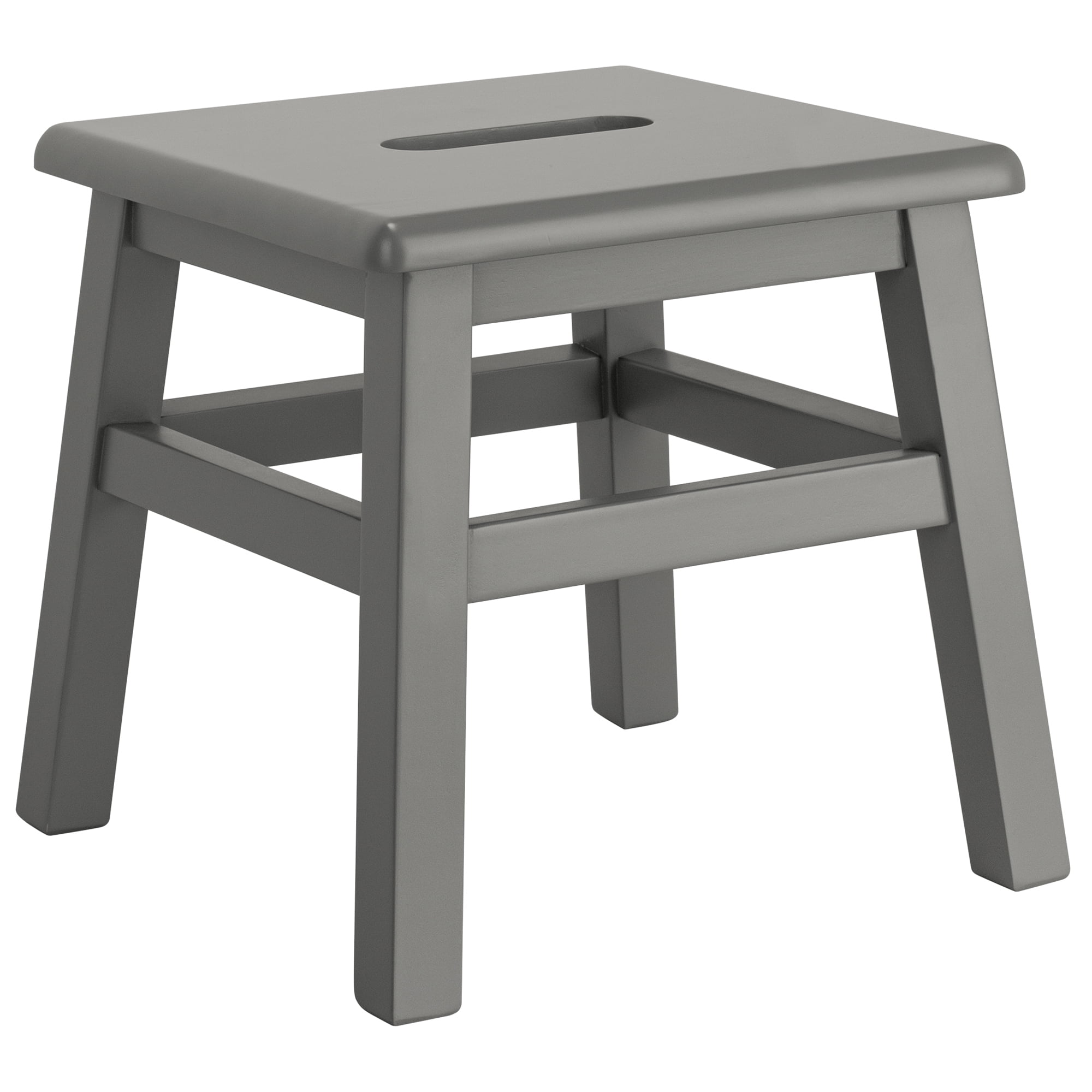 eHemco Solid Hardwood Wooden Step Stool, Wood Seat for Adults and Kids ...