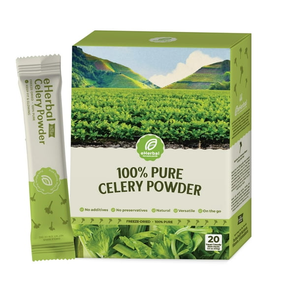 eHerbal 100% Plant based DEF29 Freeze Dried Celery Powder Packets for ...