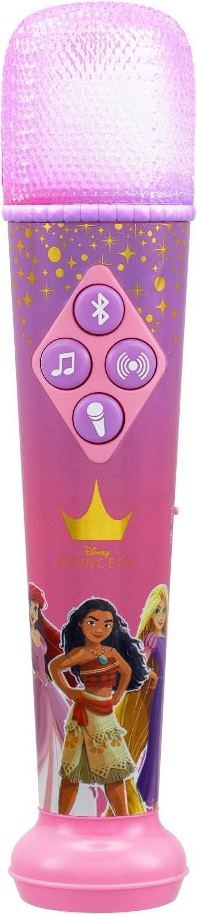 eKids Disney Princess Karaoke Microphone for Kids, Bluetooth Microphone ...