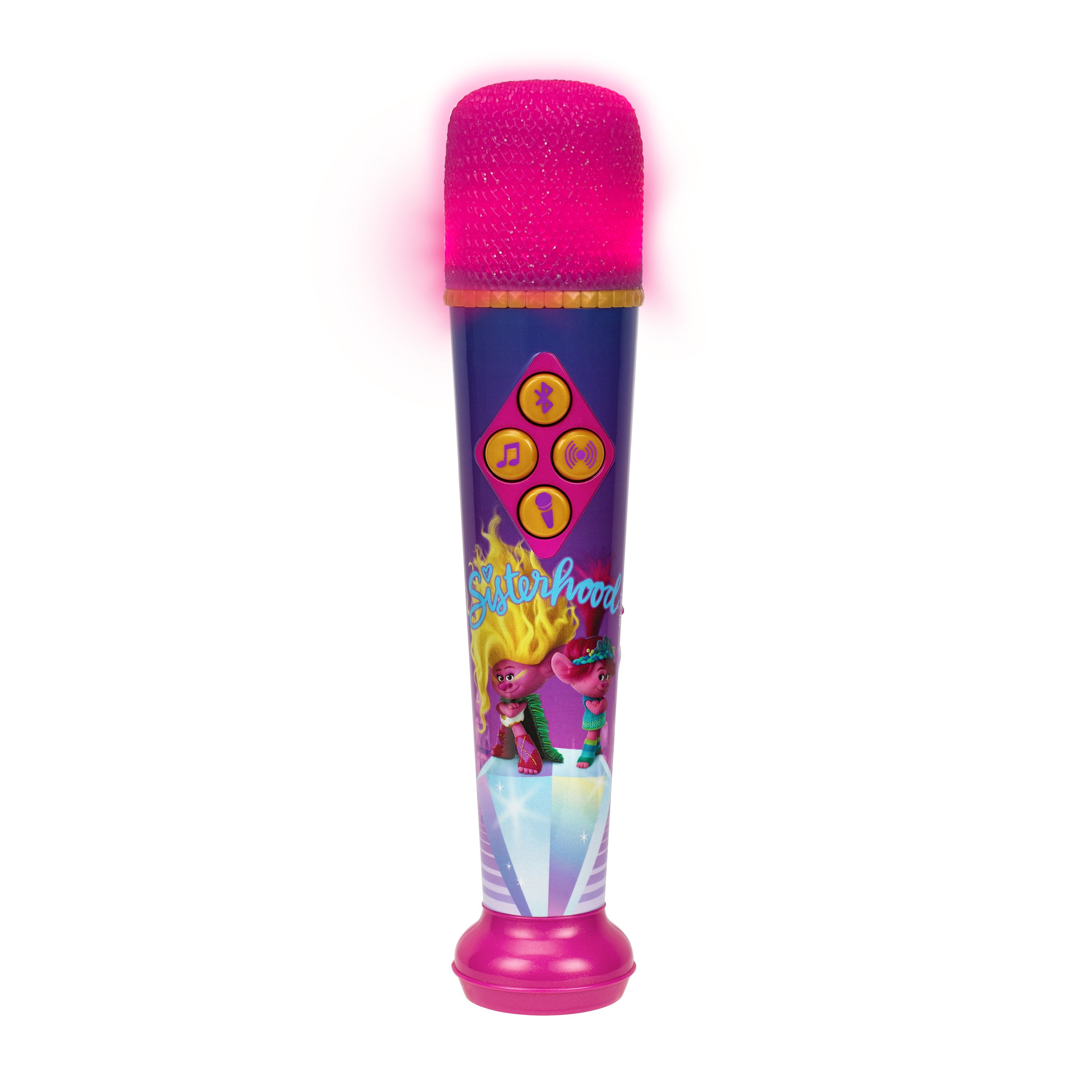 eKids Trolls Band Together Karaoke Microphone for Kids, Bluetooth ...