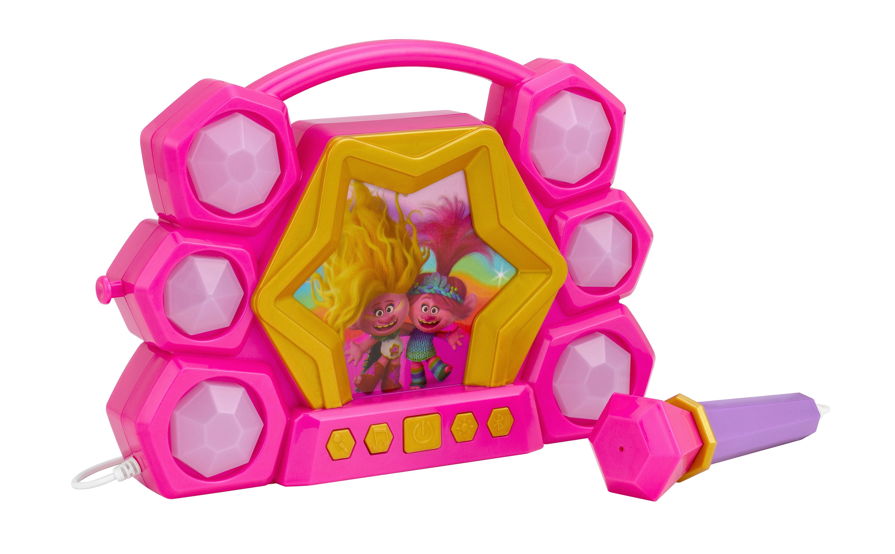eKids Trolls Band Together Sing Along Boombox, Bluetooth Karaoke ...