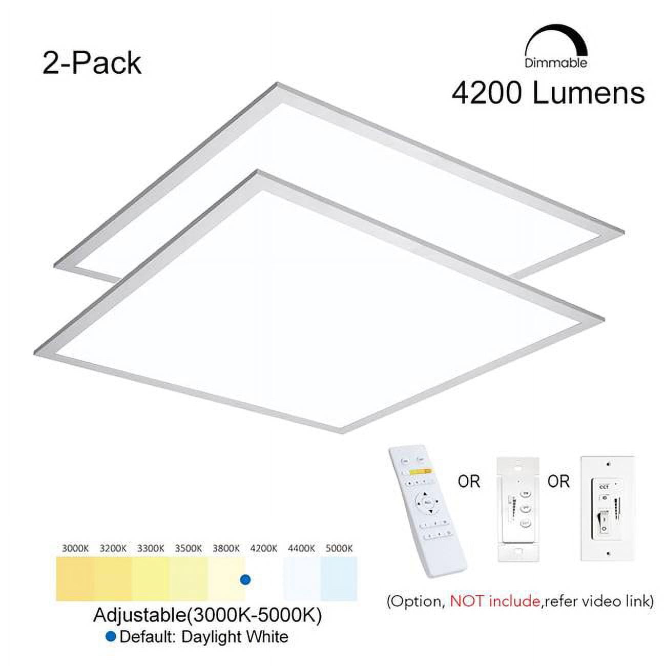 eLEDing 2 x 2 ft. Commercial 4200 Lumen 40 watt Integrated LED White ...