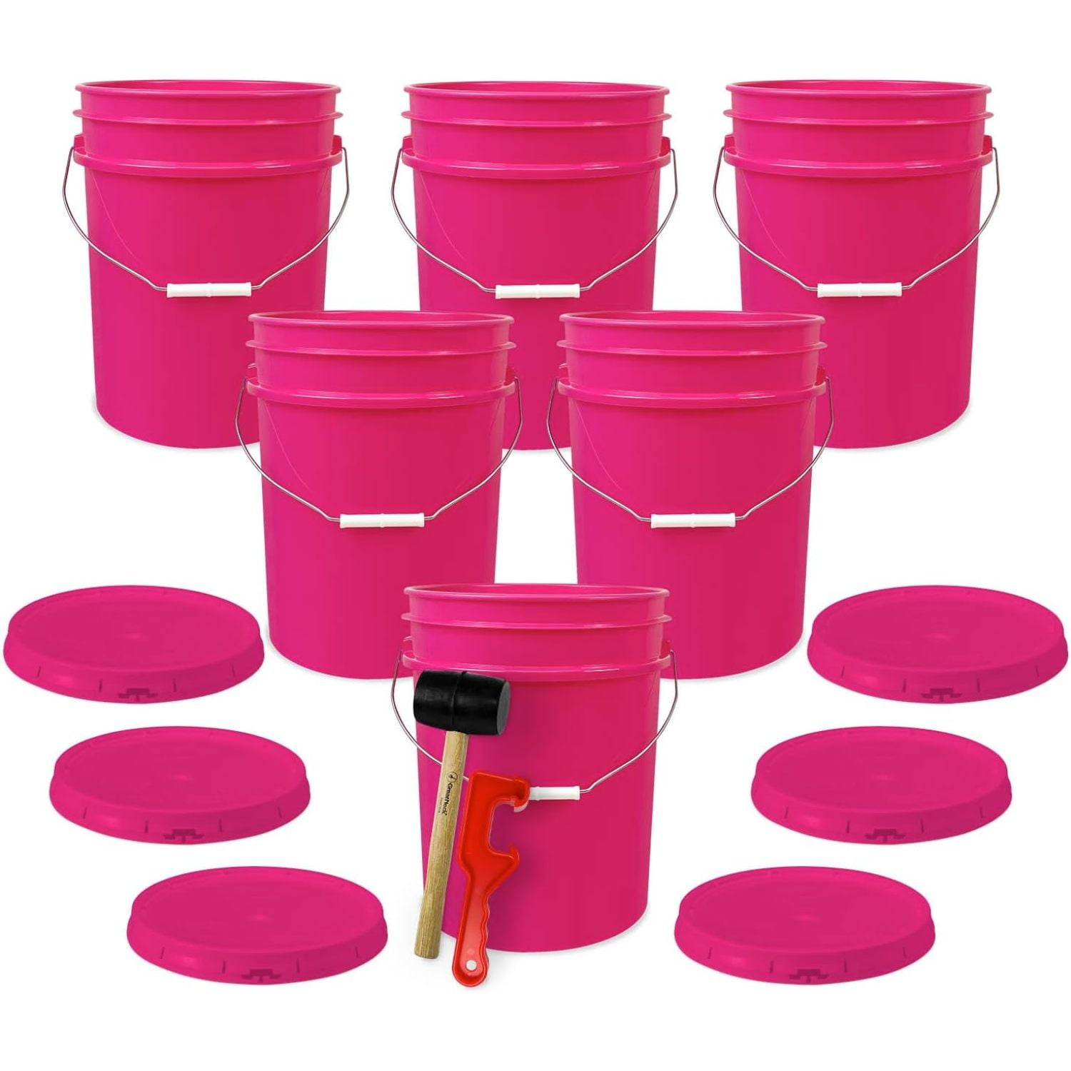 ePackageSupply 5 Gallon Plastic Bucket with Airtight Lid I Food Grade ...