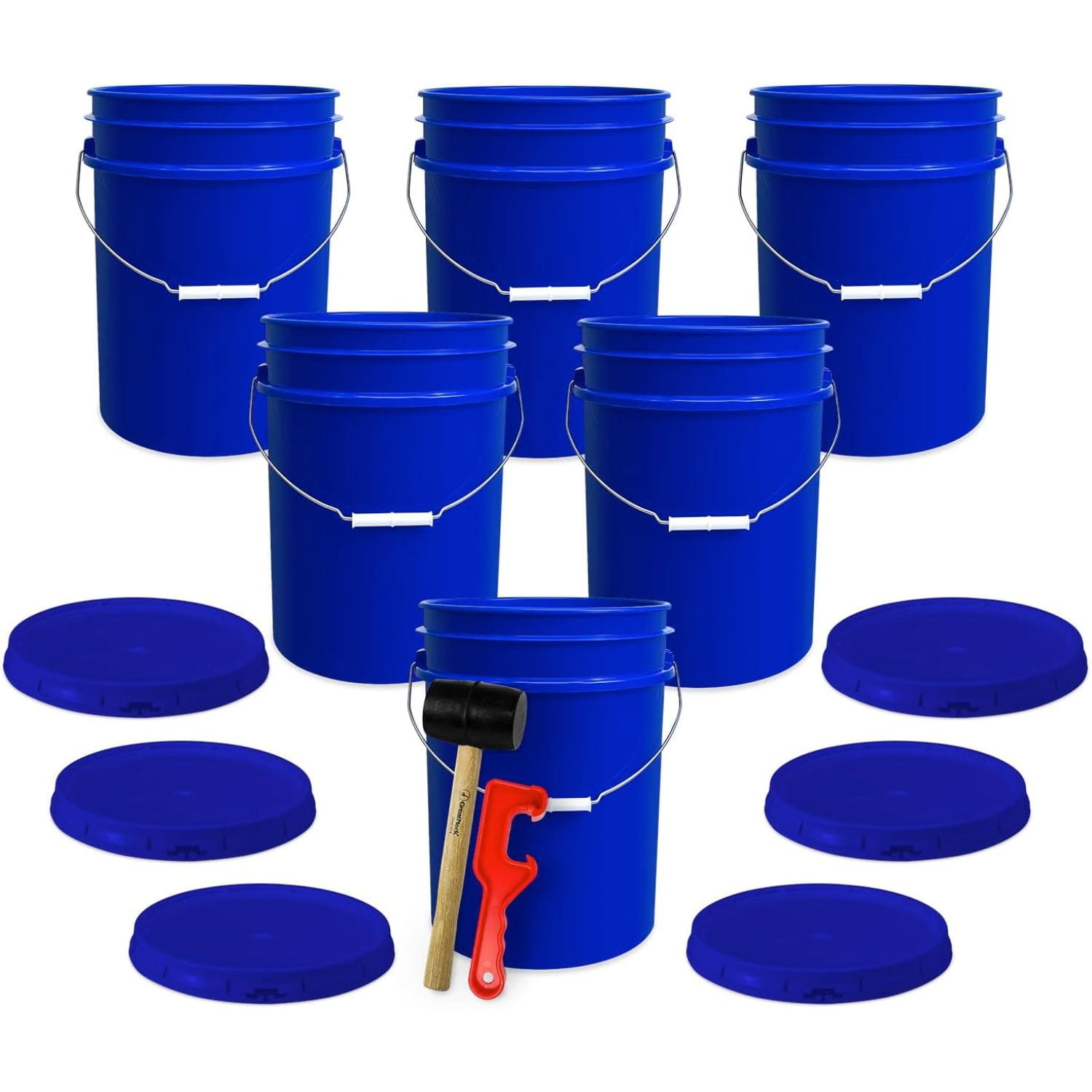 ePackageSupply 5 Gallon Plastic Bucket with Airtight Lid I Food Grade ...