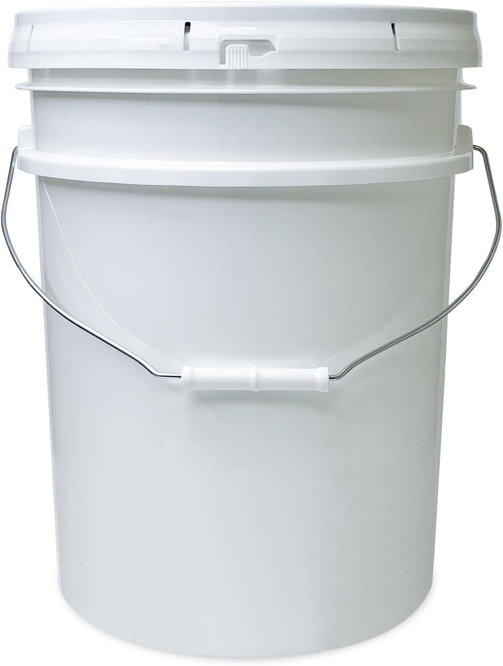 ePackageSupply 5 Gallon White Bucket & Lid, Made in The , Durable 90 ...