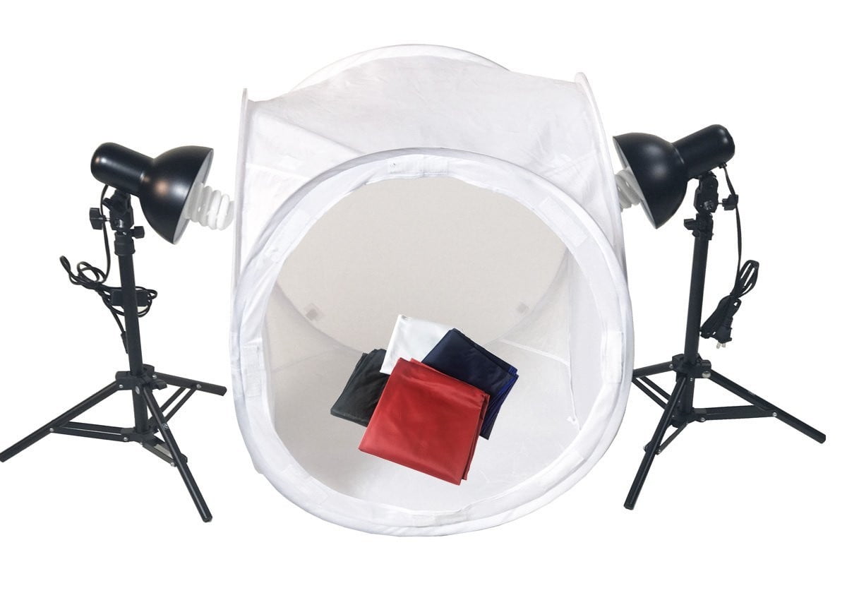 ePhotoInc Photo Studio 24" Photo Studio Photography Light Tent Backdrop ...