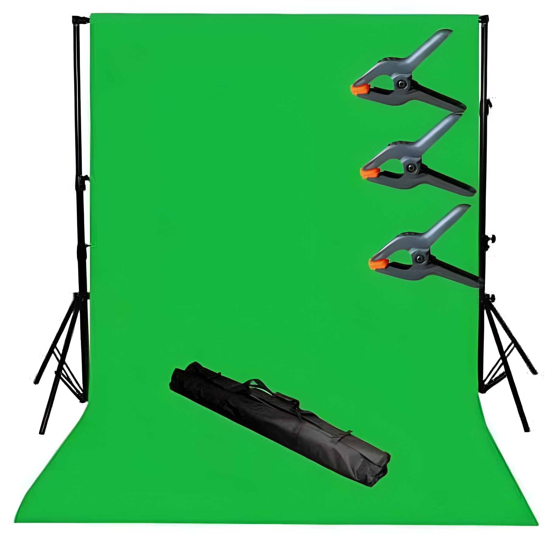 ePhotoInc Photography Backdrop Stand Kit: 8' x 10' & 5' x 7' Green ...