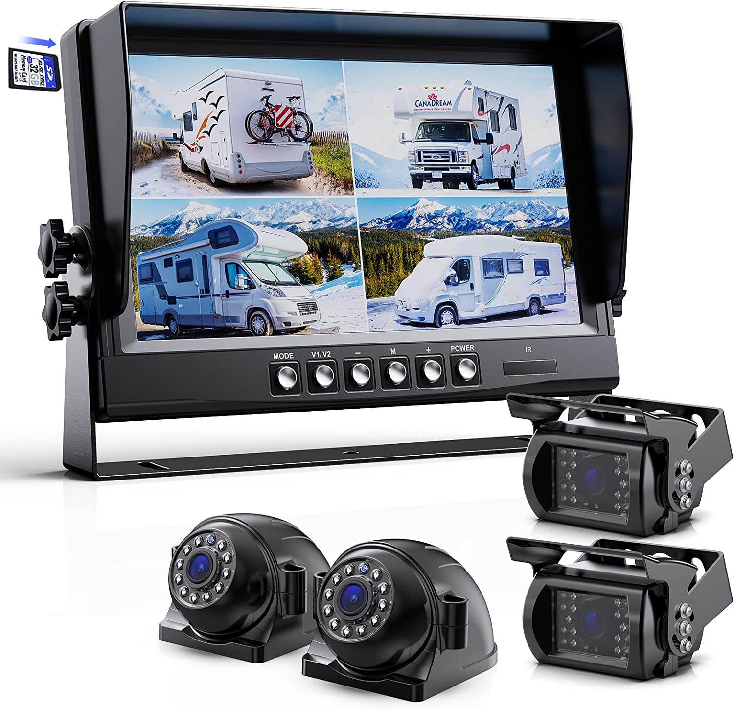 Furrion Vision 1 FRC12TAPK-BL Wireless RV Backup Camera System with ...