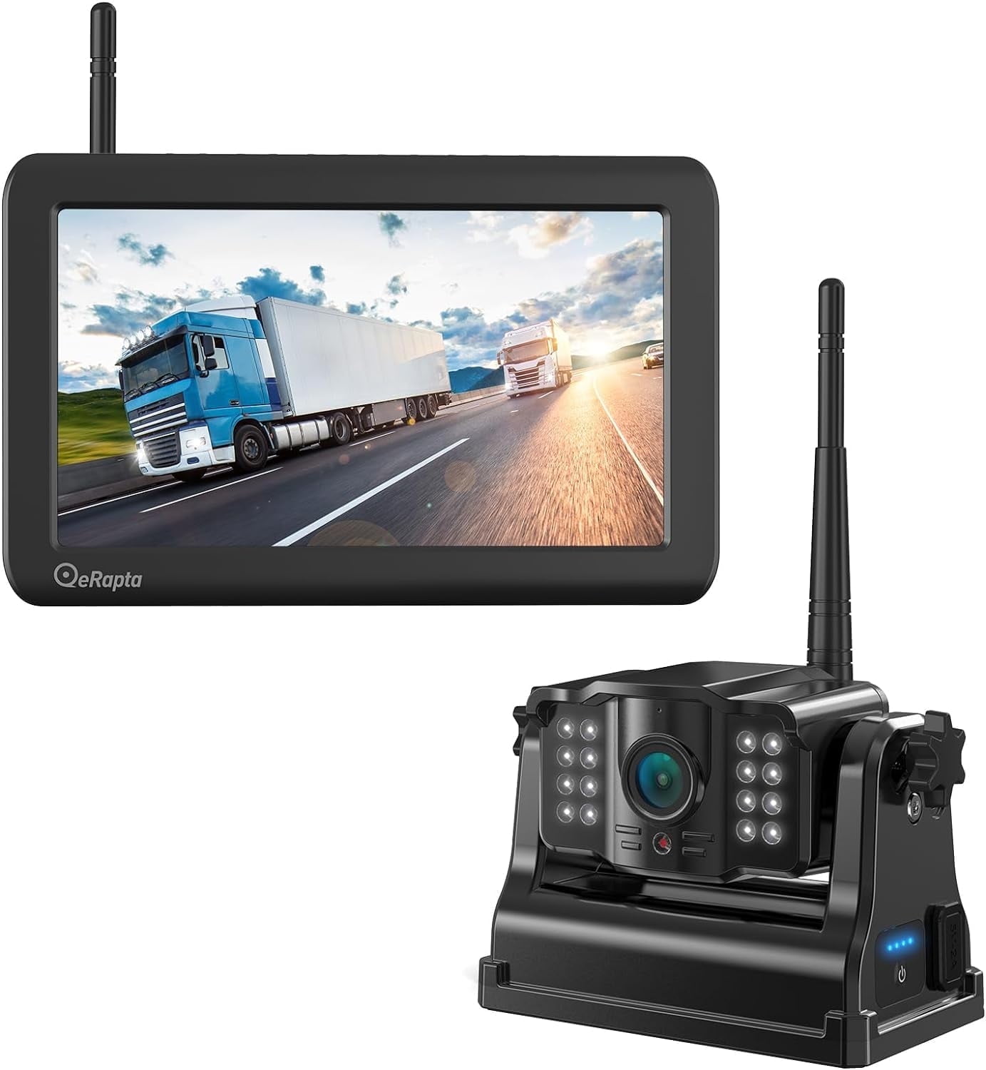 eRapta Wireless 5'' Monitor Backup Camera, 1080P HD, Waterproof, Night ...