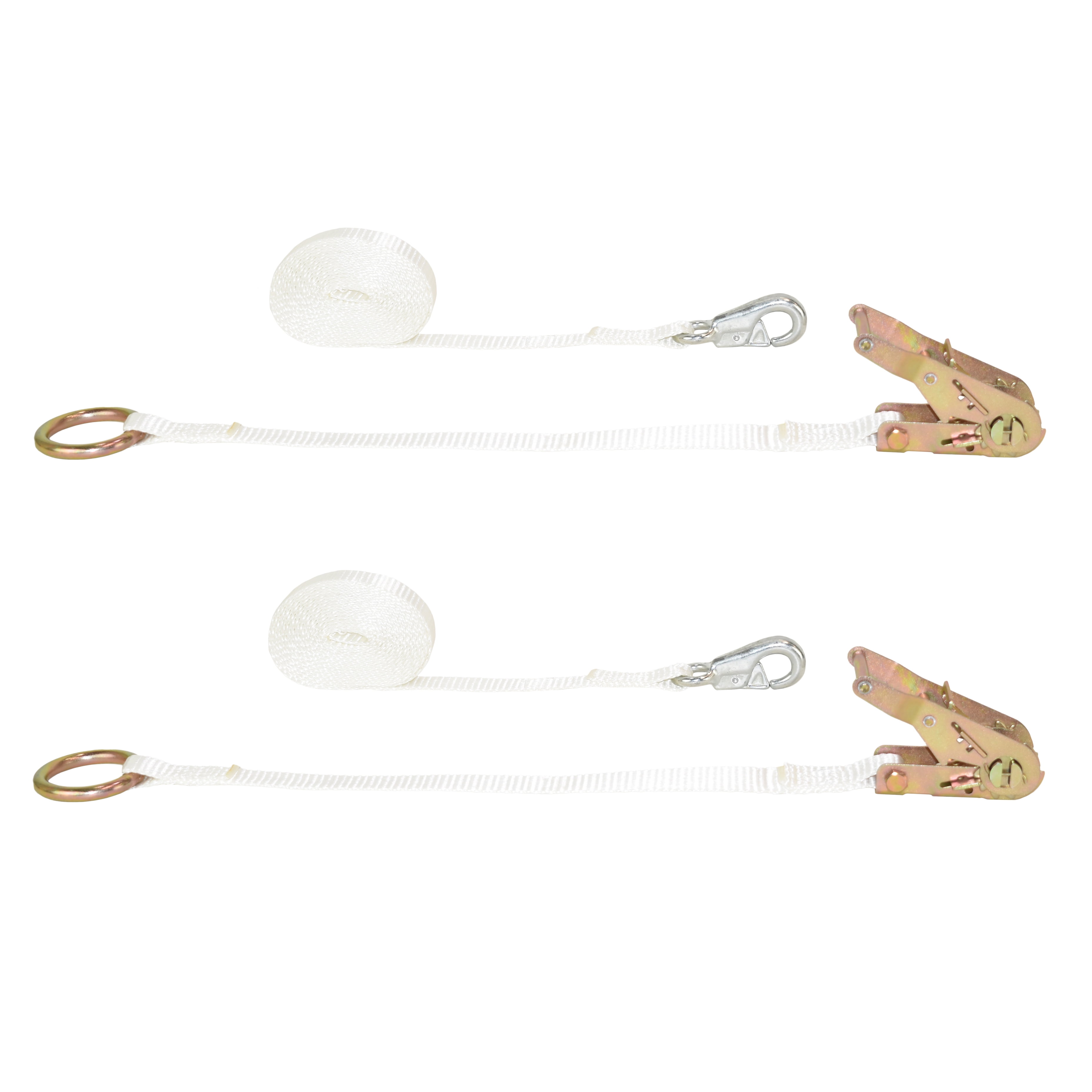 eRatchet 1" Tie-Down Ratchet Strap w/ Bull Nose Snap Hook & O-Ring ...