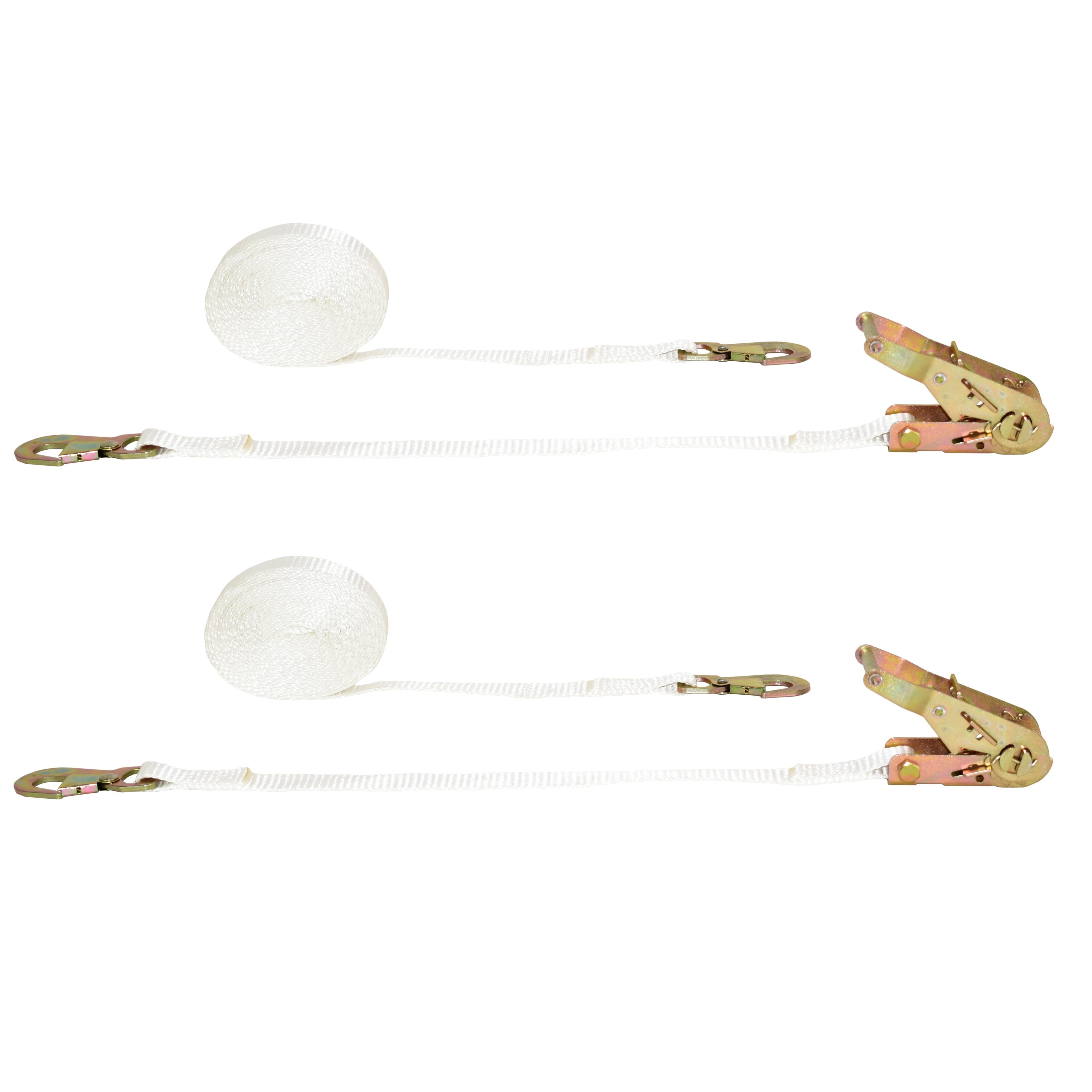 eRatchet 1" Tie-Down Ratchet Strap w/ Flat Snap Hooks | 3,300 Lbs ...