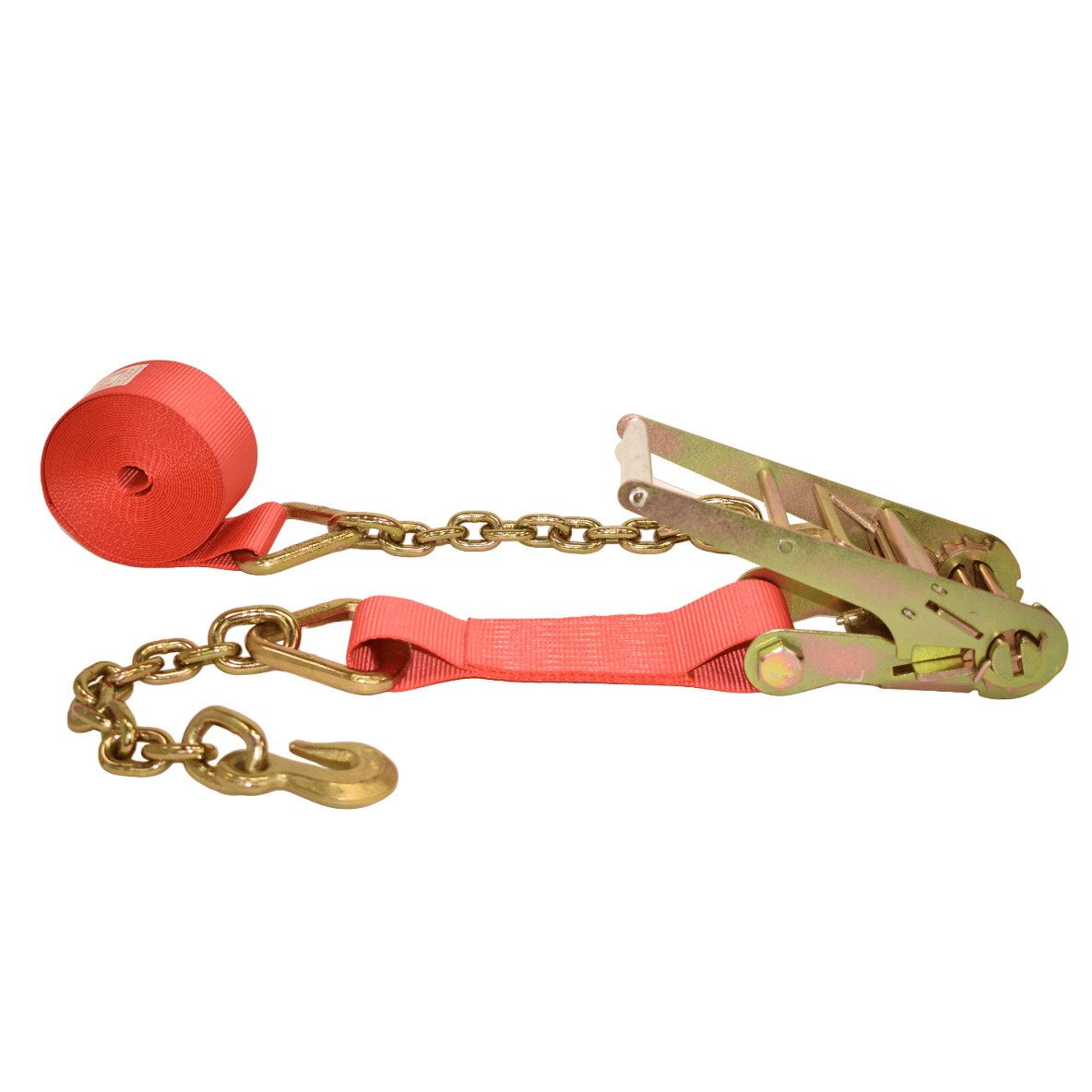 eRatchet 4" Tie-Down Ratchet Strap w/ Chain Extensions | 18,000 Lbs ...