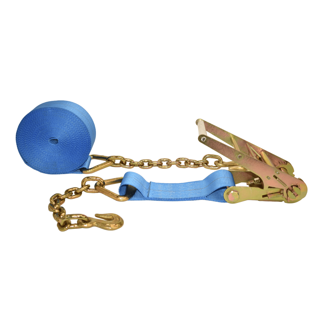 eRatchet 4" Tie-Down Ratchet Strap w/ Chain Extensions | 18,000 Lbs ...