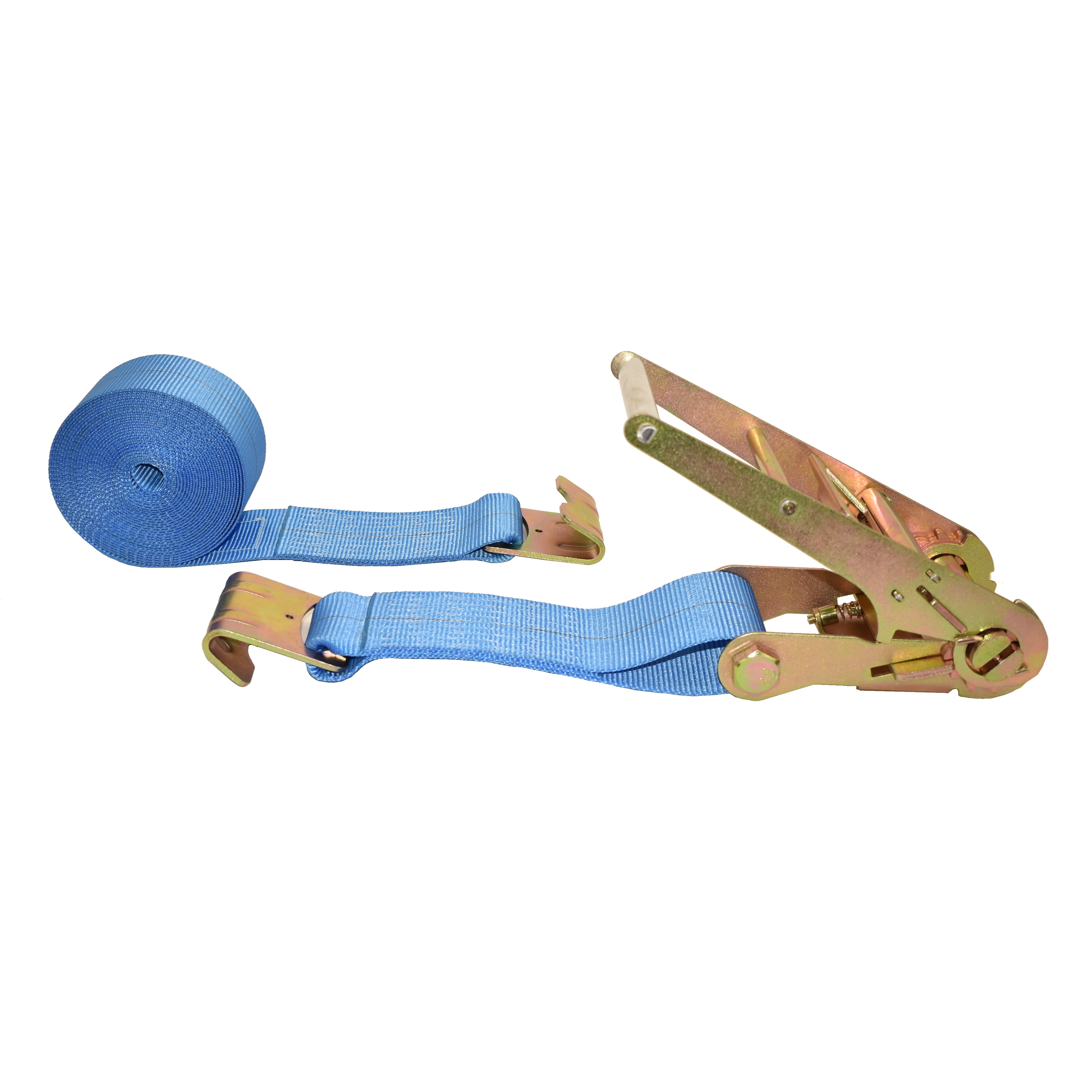 eRatchet 4" Tie-Down Ratchet Strap w/ Flat Hooks | 16,200 Lbs. Breaking ...