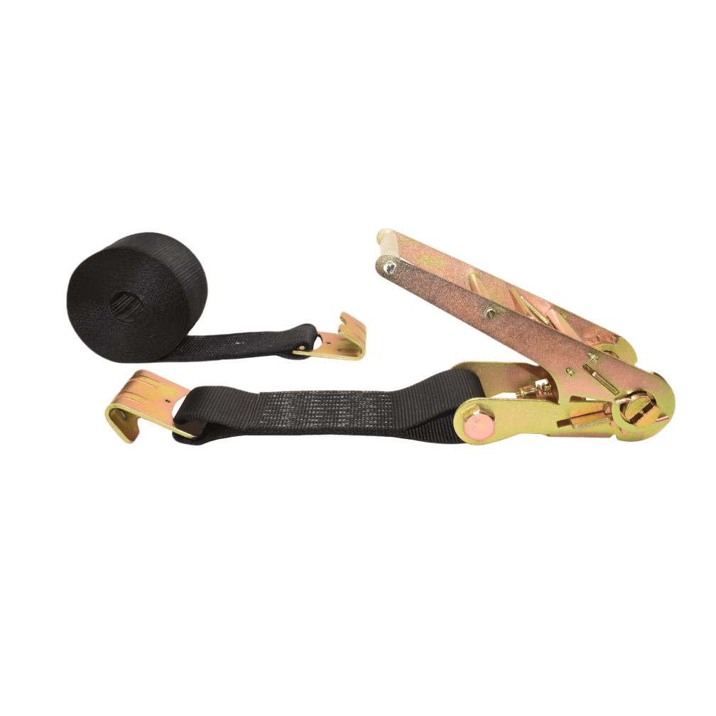 eRatchet 4" Tie-Down Ratchet Strap w/ Flat Hooks | 16,200 Lbs. Breaking ...