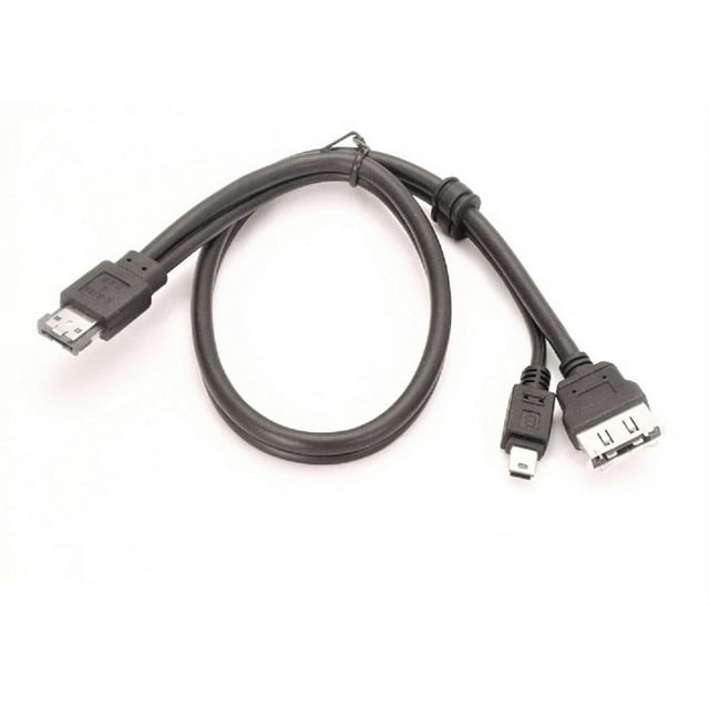 eSATA+USB Combined Cable to an eSATA Female & USB Mini - Walmart.com